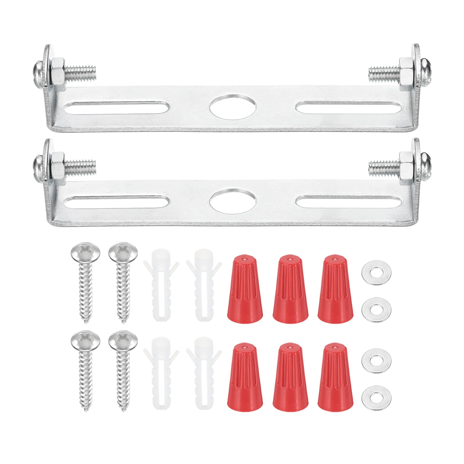 Uxcell 85mm (3.3") Universal Light Fixture Mounting Bracket Kit, 2 Set ...