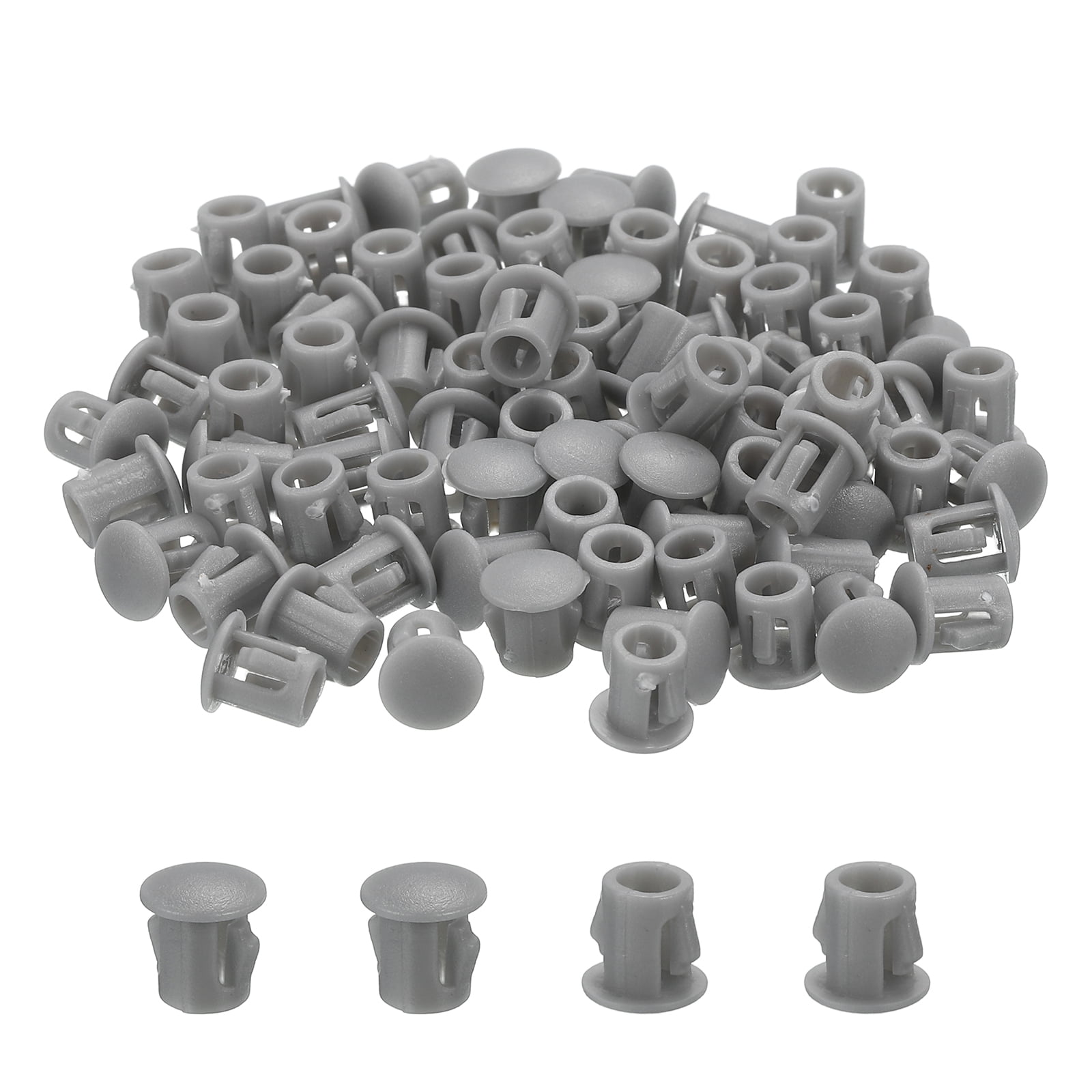 Uxcell 88Pcs Plastic Hole Plugs, 1/4" x 5/16"(DxH) Hole Cover Tubing ...
