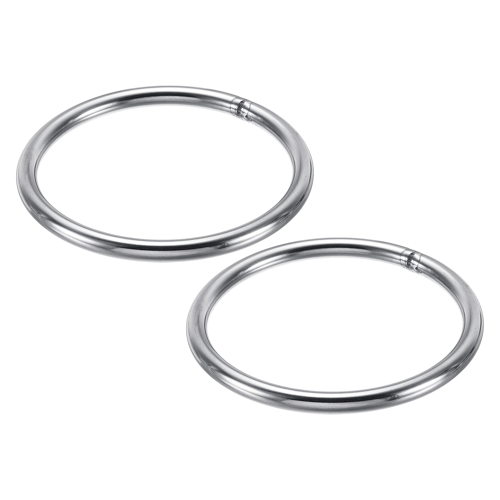 Uxcell 88mm Metal O Rings, 2 Pack 304 Stainless Steel Round Rings for ...