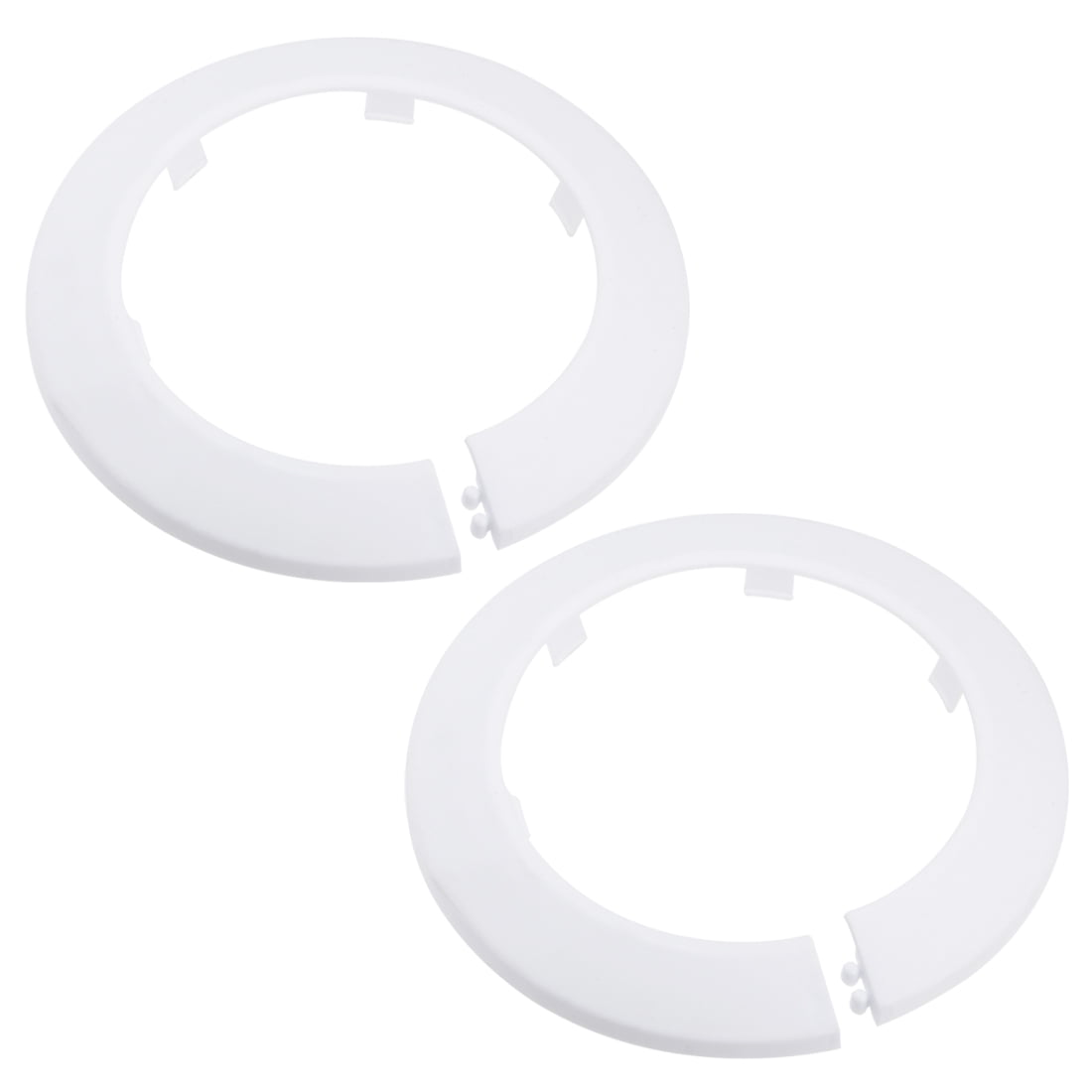 Uxcell 89mm PP Plastic Water Pipe Cover Decoration 2 Pack White ...