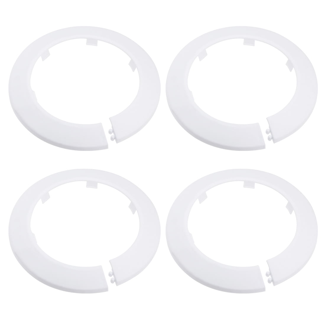 Uxcell 89mm PP Plastic Water Pipe Cover Decoration 4 Pack White ...
