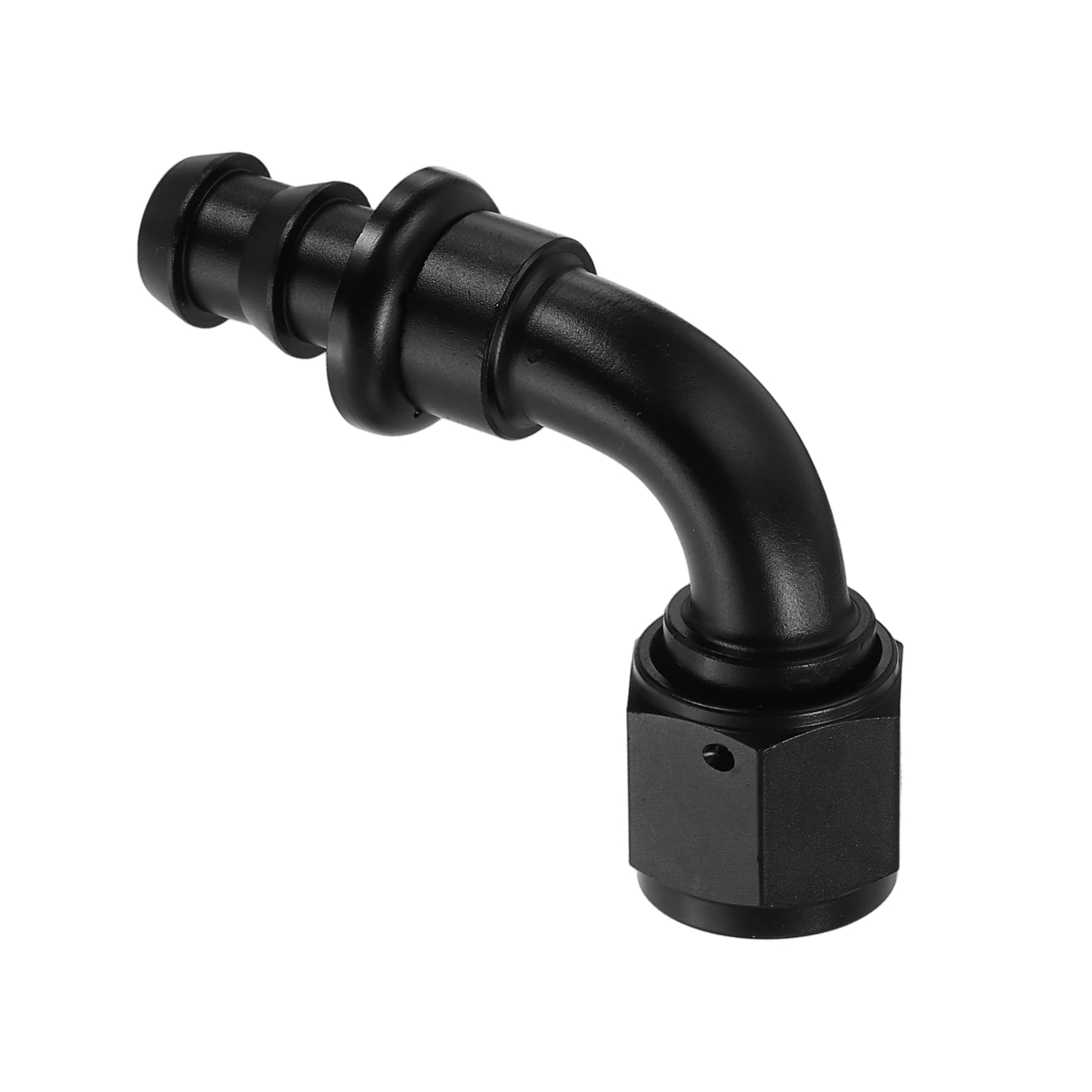 Uxcell 8AN 90 Degree Straight Push Lock Hose Fitting End Aluminum ...