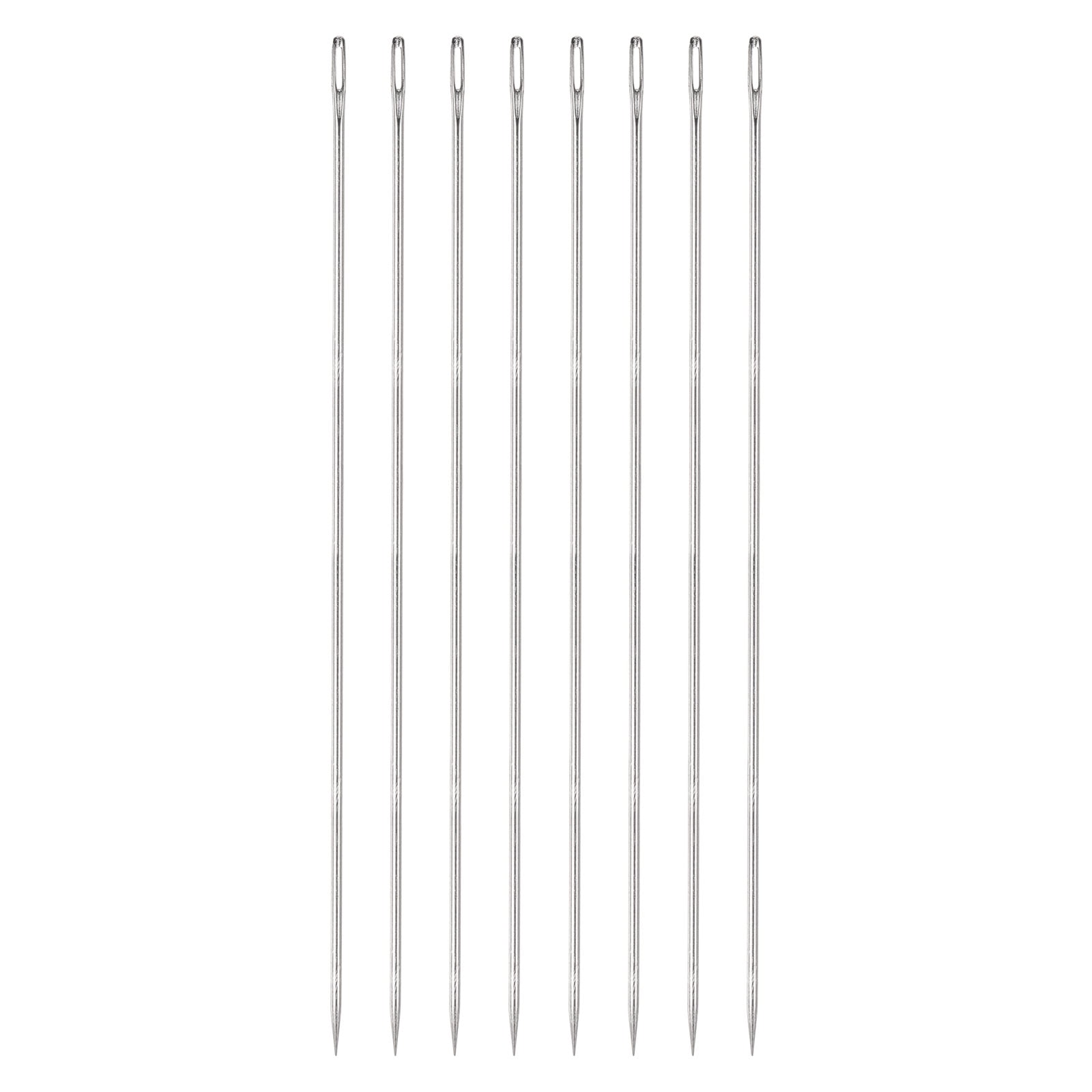 Uxcell 8PCS Upholstery Needle Large Eye Extra Long 10in Sewing Needles ...