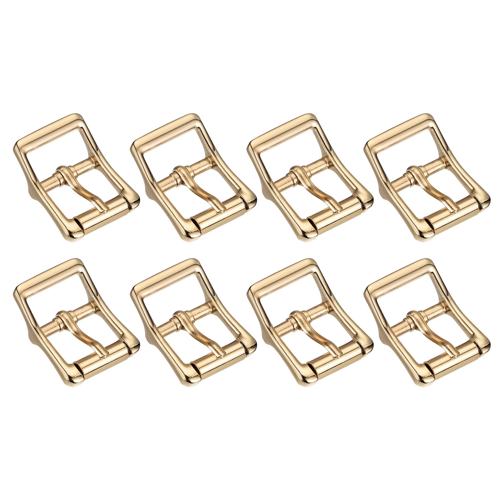 Uxcell 8Pack 0.87" Single Prong Belt Buckle Square Center Bar Buckles ...