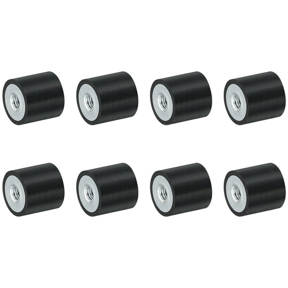 Uxcell 8Pack 10 x 10mm Rubber Female M3 Thread Isolator Replaces Anti ...