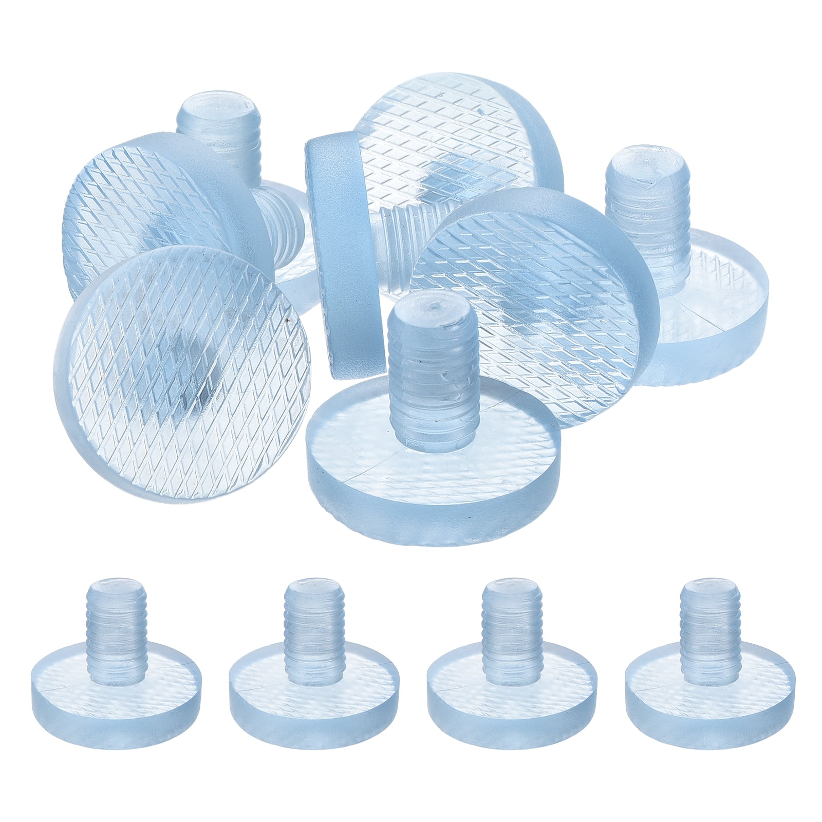 Uxcell 8 Pack 12mm/0.47 Glass Table Top Bumpers with Stem for Patio ...