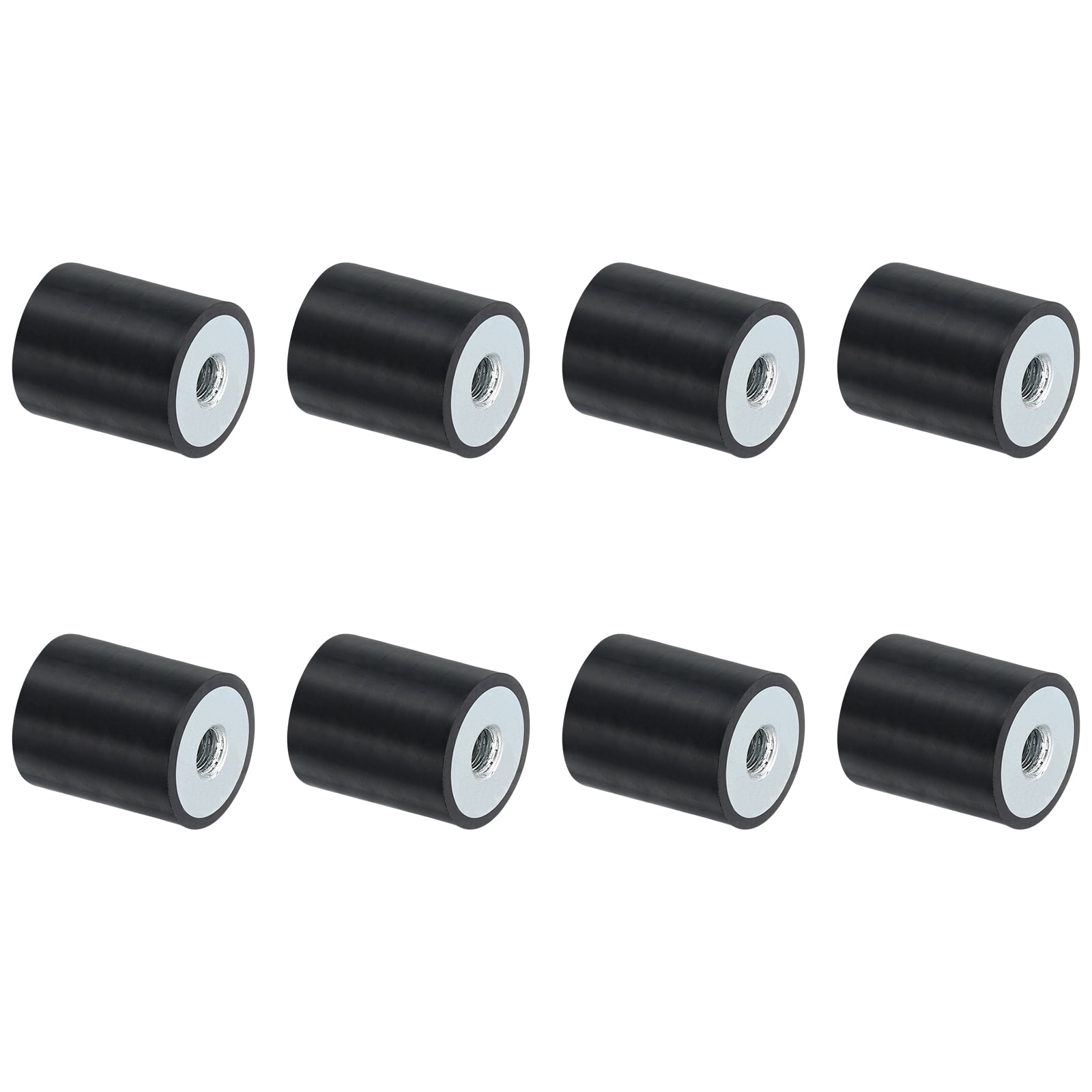 Uxcell 8Pack 20 x 25mm Rubber Female M6 Thread Isolator Replaces Anti ...