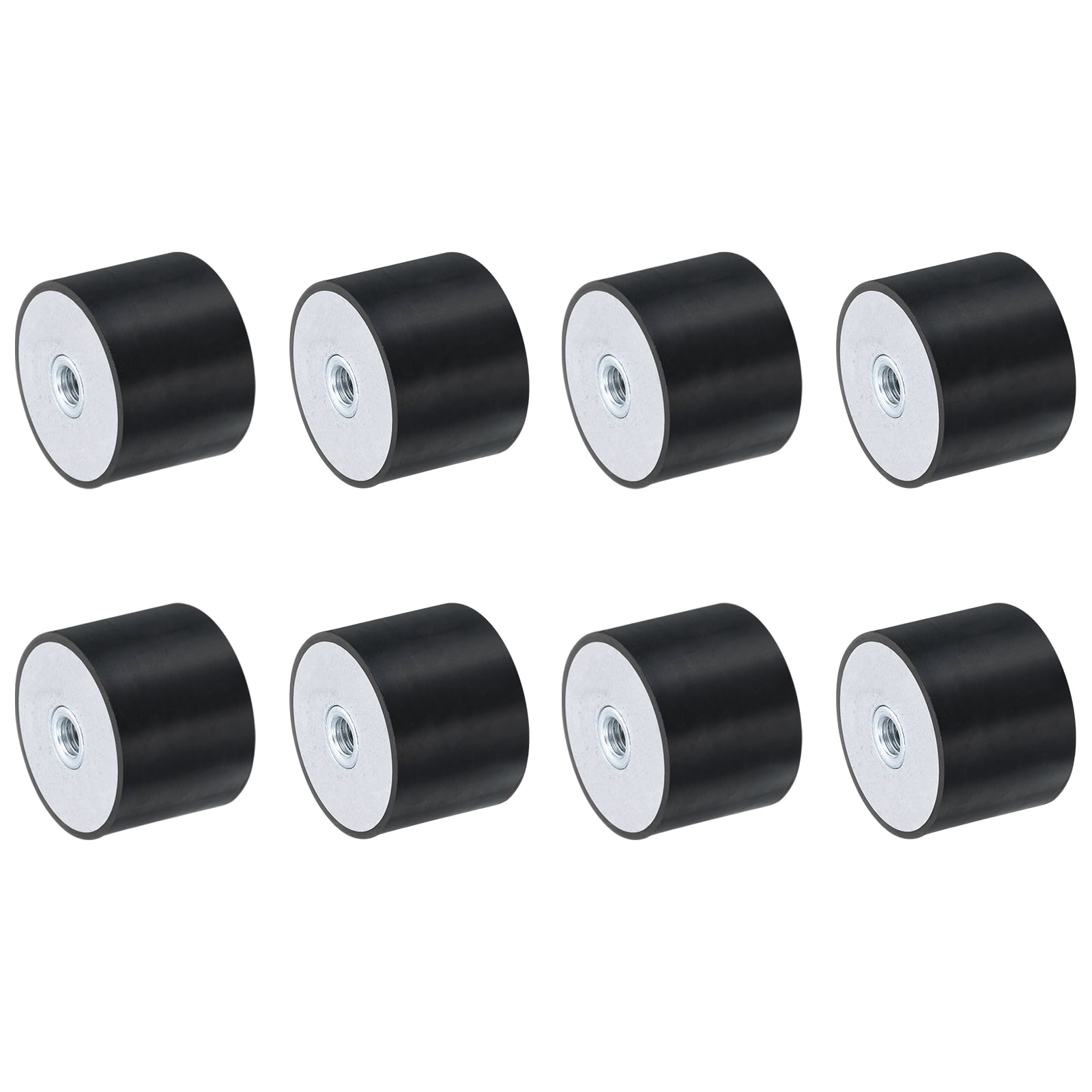 Uxcell 8Pack 40 x 30mm Rubber Female M8 Thread Isolator Replaces Anti ...