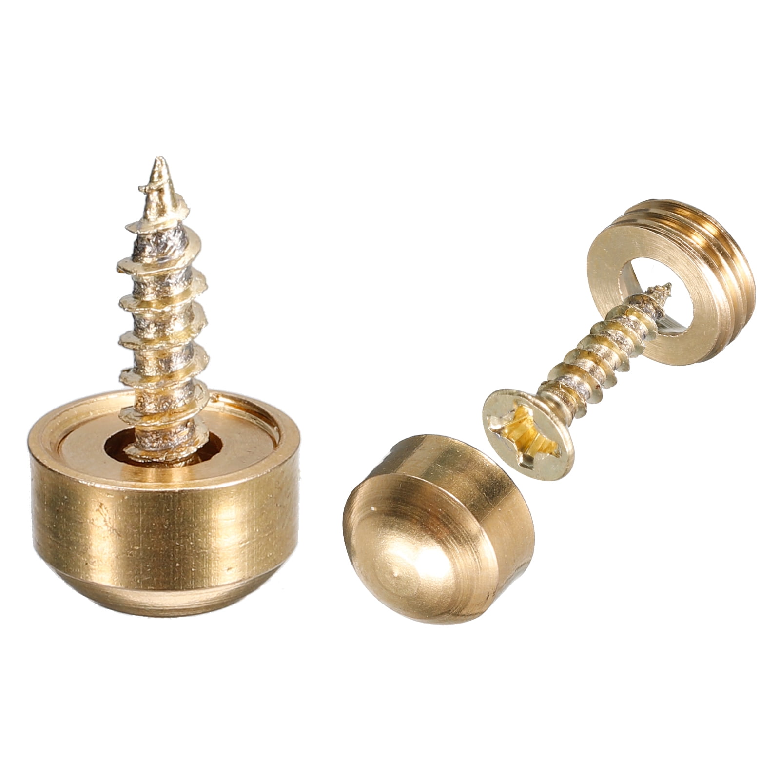 Uxcell 8Pack 9mm Decorative Screws with Caps Mirror Screws for Mirrors ...