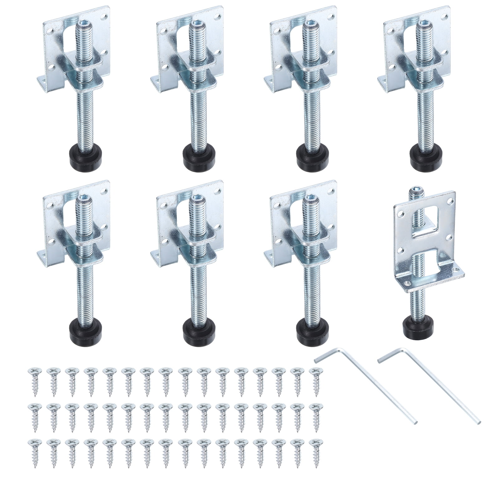 Uxcell 8Pack Adjustable Furniture Leveling Feet, 4.13" Heavy Duty ...