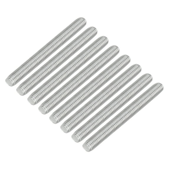 Uxcell 8Pack M10 x 90mm 1.5mm Pitch 304 Stainless Steel Fully Threaded ...