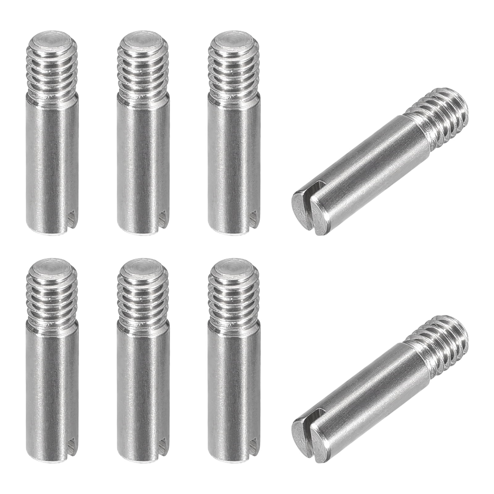 Uxcell 8Pack M4 x 16mm Slotted Cylindrical Pin 304 Stainless Steel ...