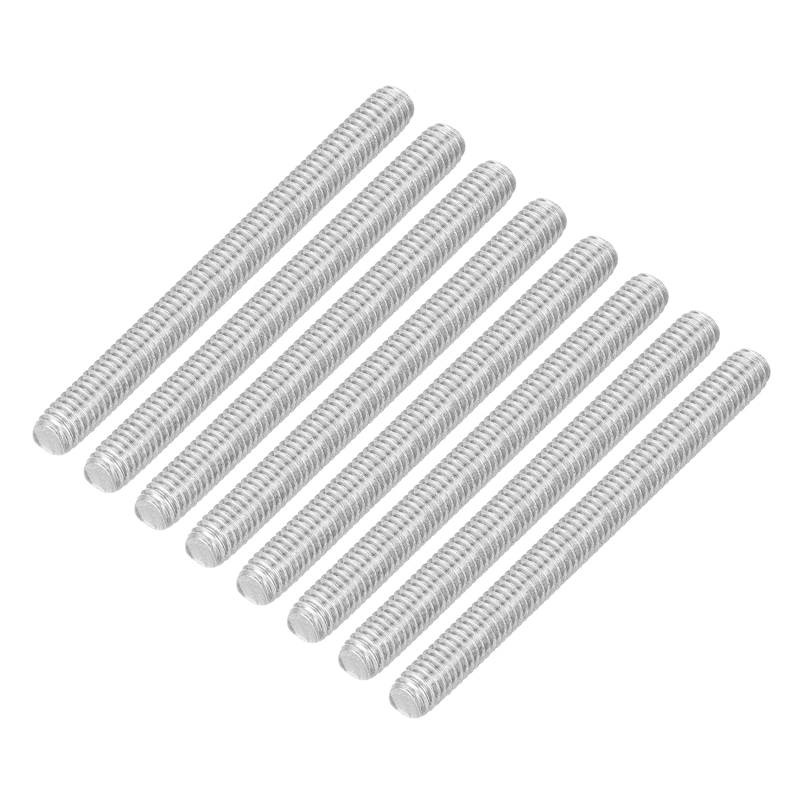 Uxcell 8Pack M4 x 45mm 0.7mm Pitch 304 Stainless Steel Fully Threaded ...