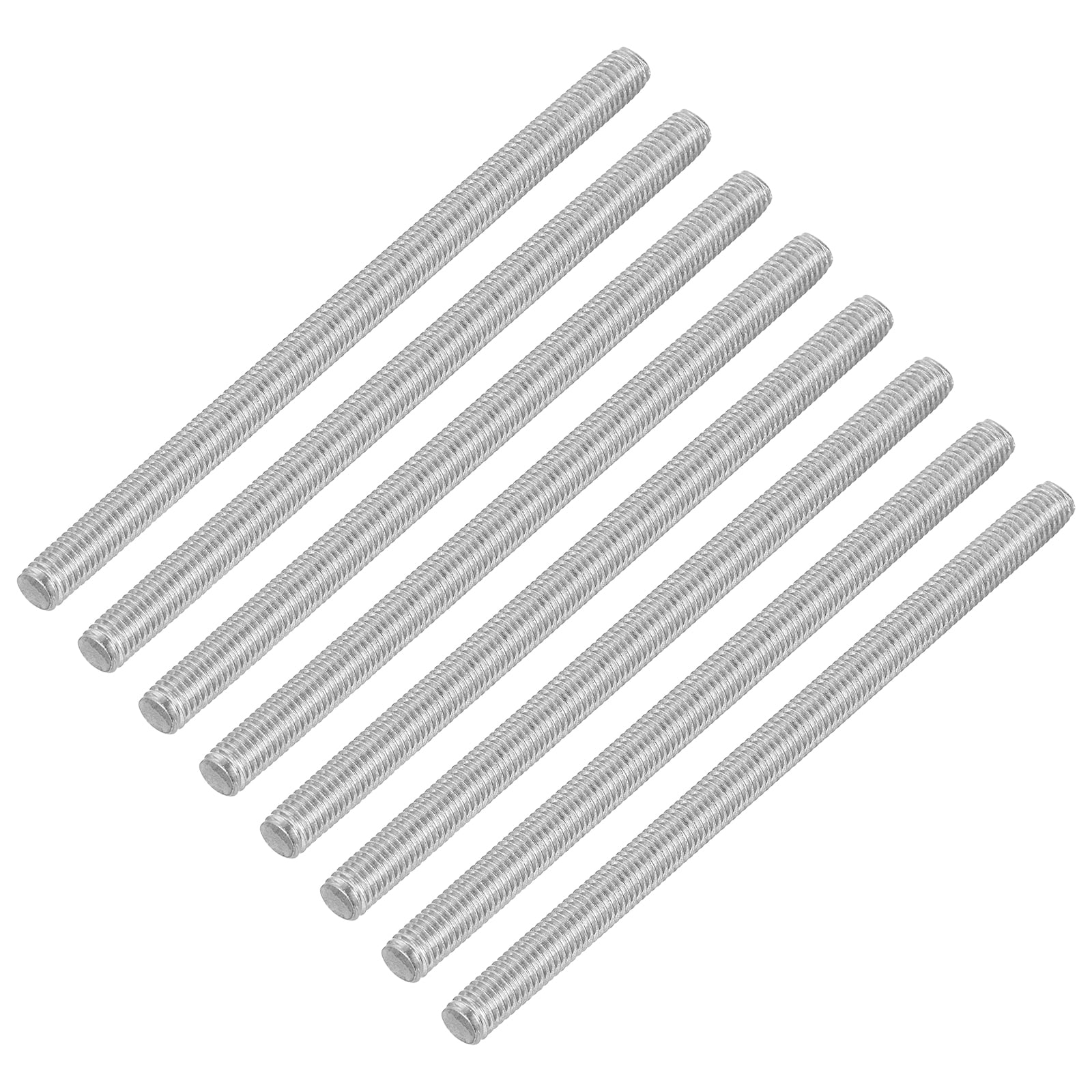 Uxcell 8Pack M5 x 90mm 0.8mm Pitch 304 Stainless Steel Fully Threaded ...