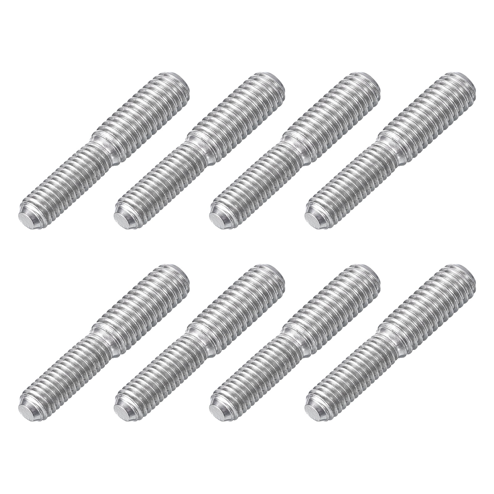 Uxcell 8Pack M5x15mm to M6x15mm Double End Threaded Stud 304 Stainless ...