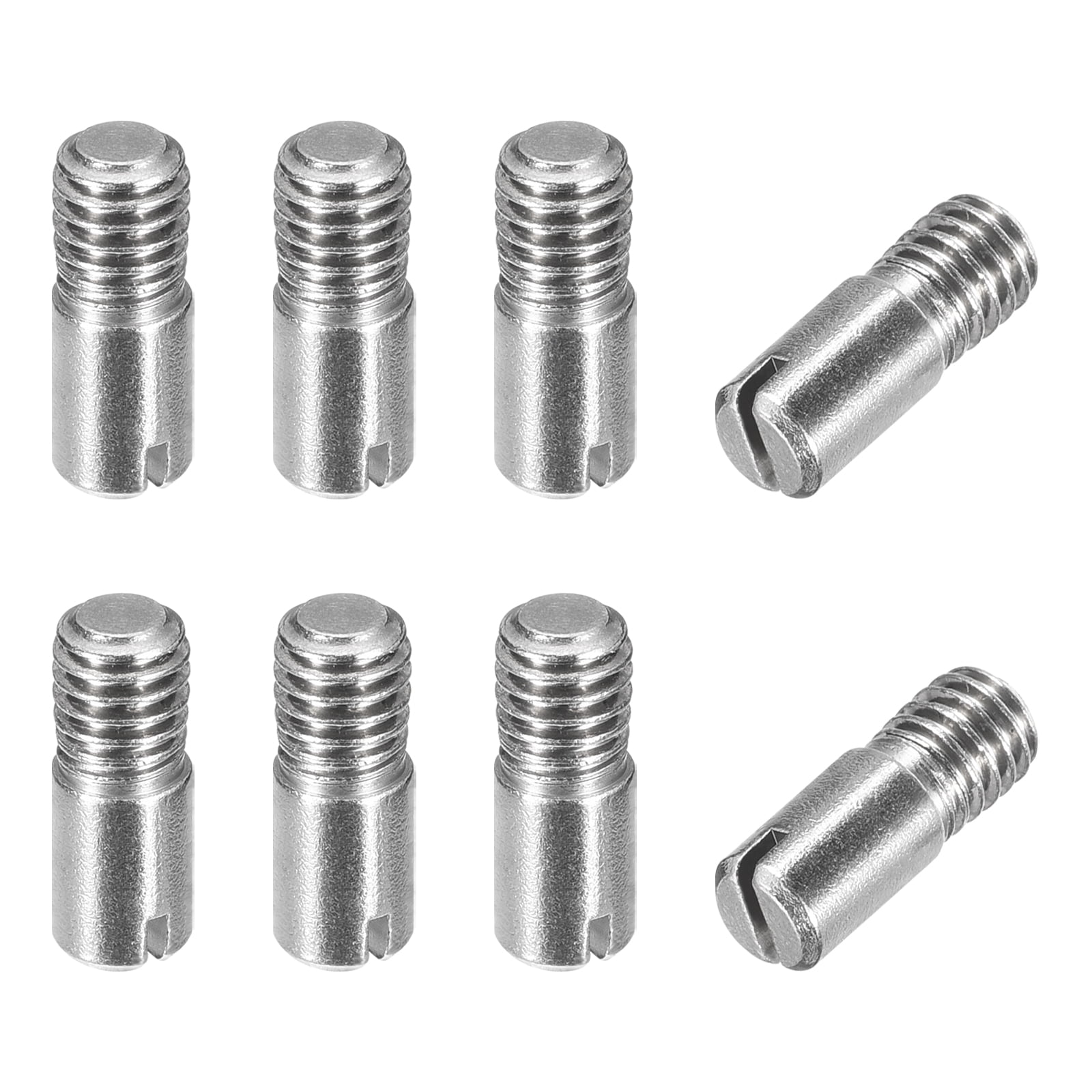 Uxcell 8Pack M6 x 16mm Slotted Cylindrical Pin 304 Stainless Steel ...
