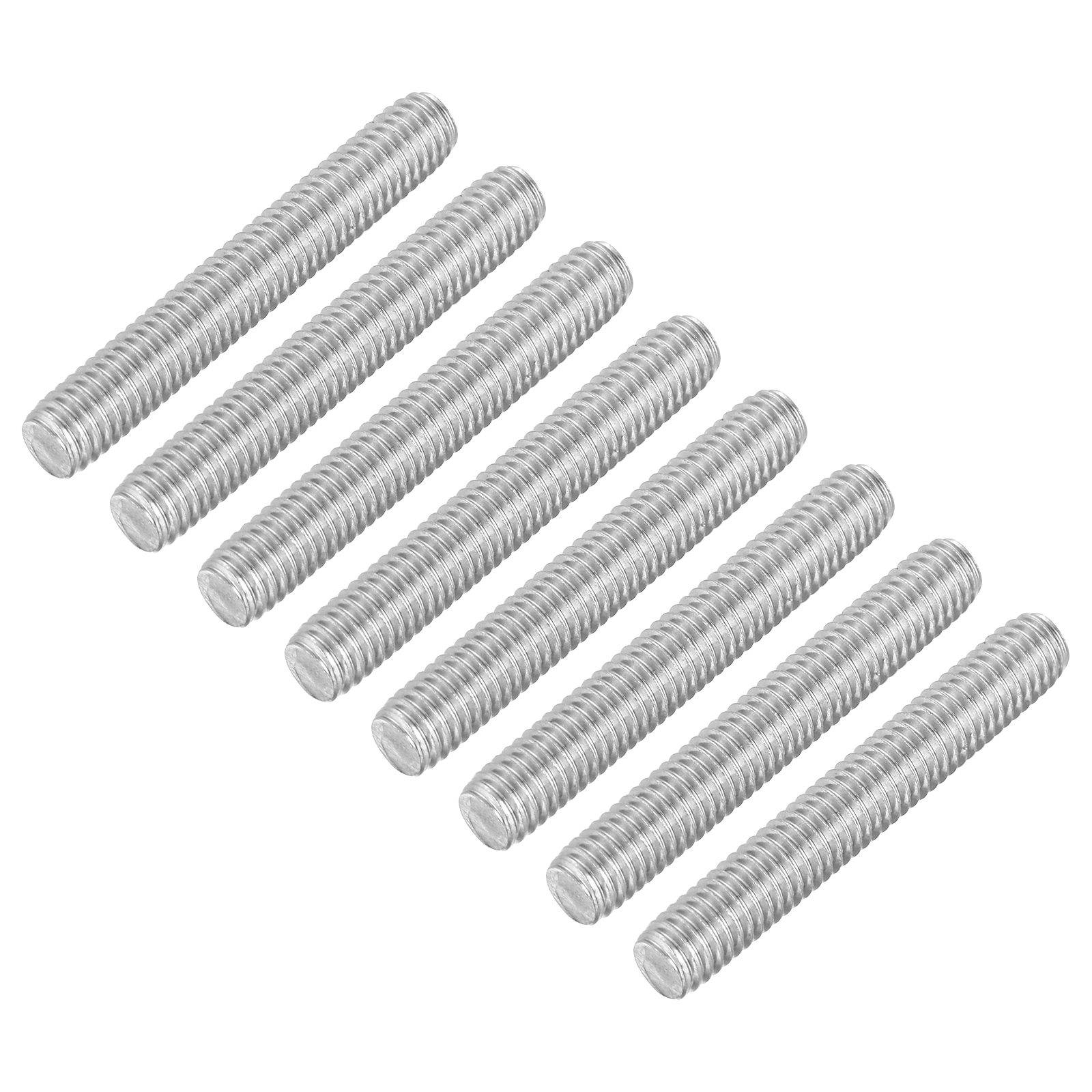 Uxcell 8Pack M6 x 40mm 1mm Pitch 304 Stainless Steel Fully Threaded Rod ...