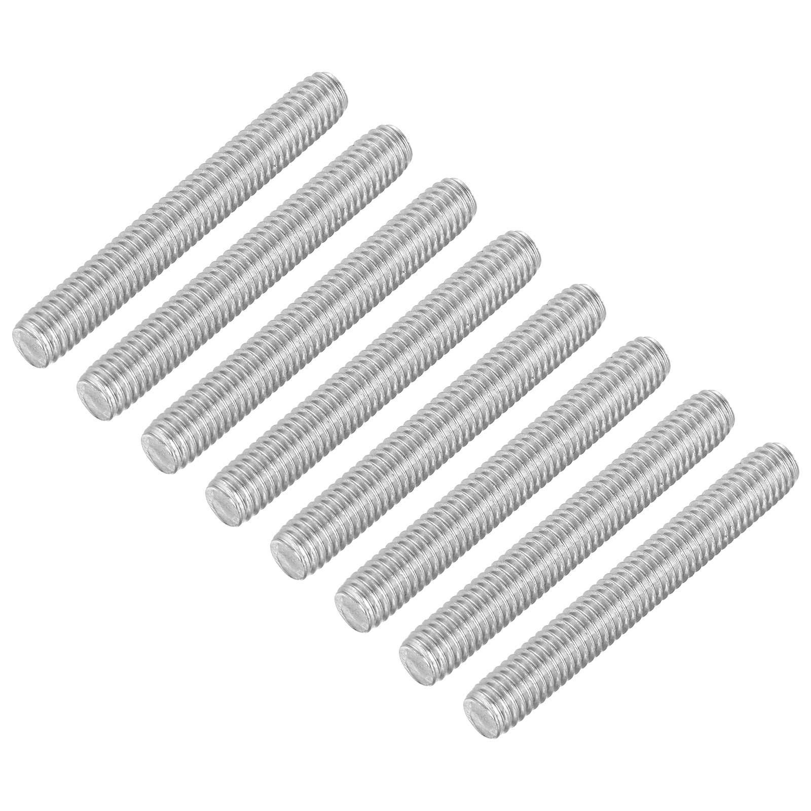 Uxcell 8Pack M6 x 45mm 1mm Pitch 304 Stainless Steel Fully Threaded Rod ...