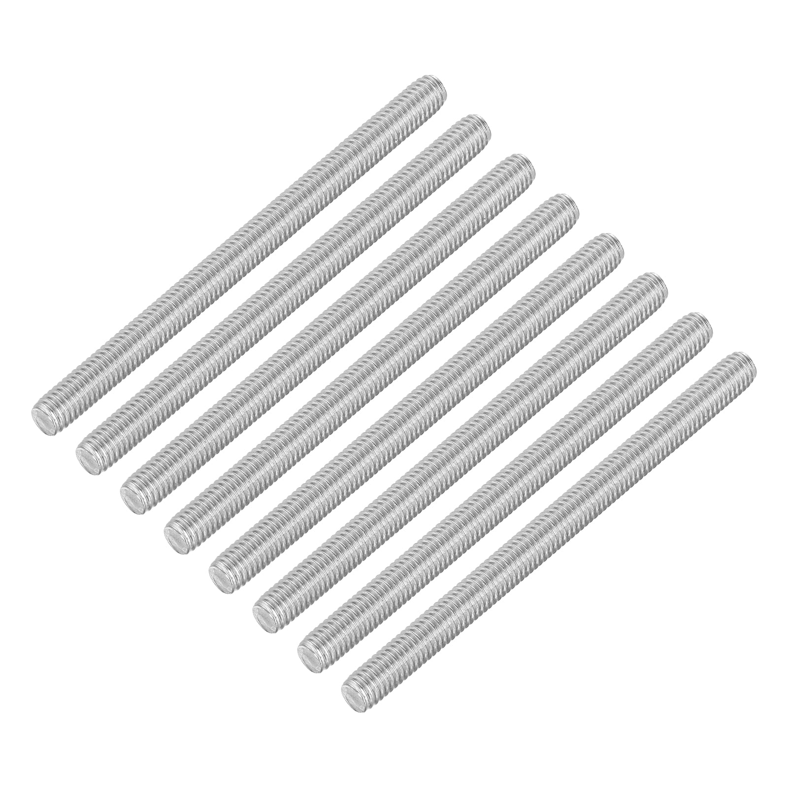 Uxcell 8Pack M6 x 85mm 1mm Pitch 304 Stainless Steel Fully Threaded Rod ...