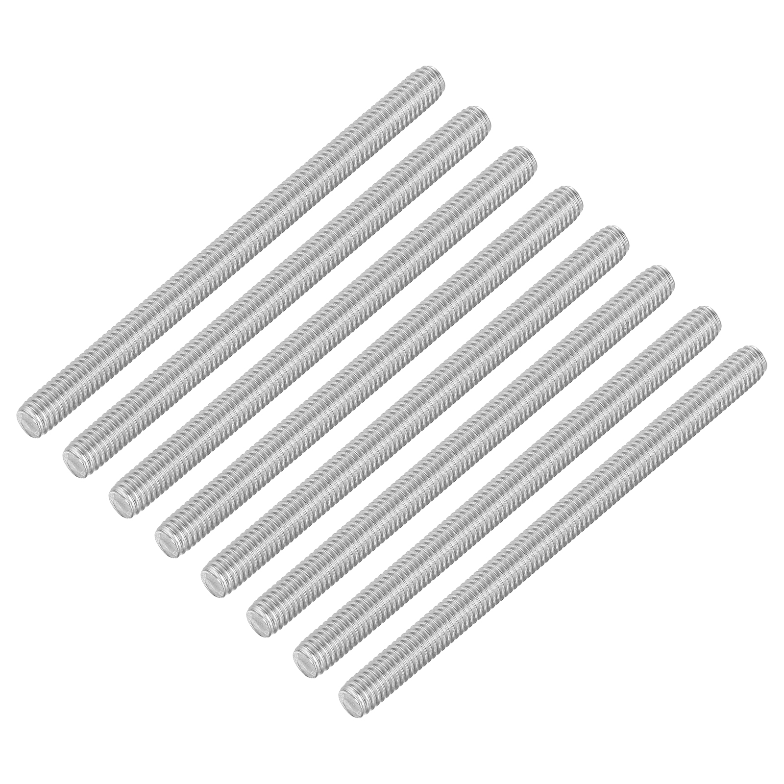 Uxcell 8Pack M6 x 90mm 1mm Pitch 304 Stainless Steel Fully Threaded Rod ...