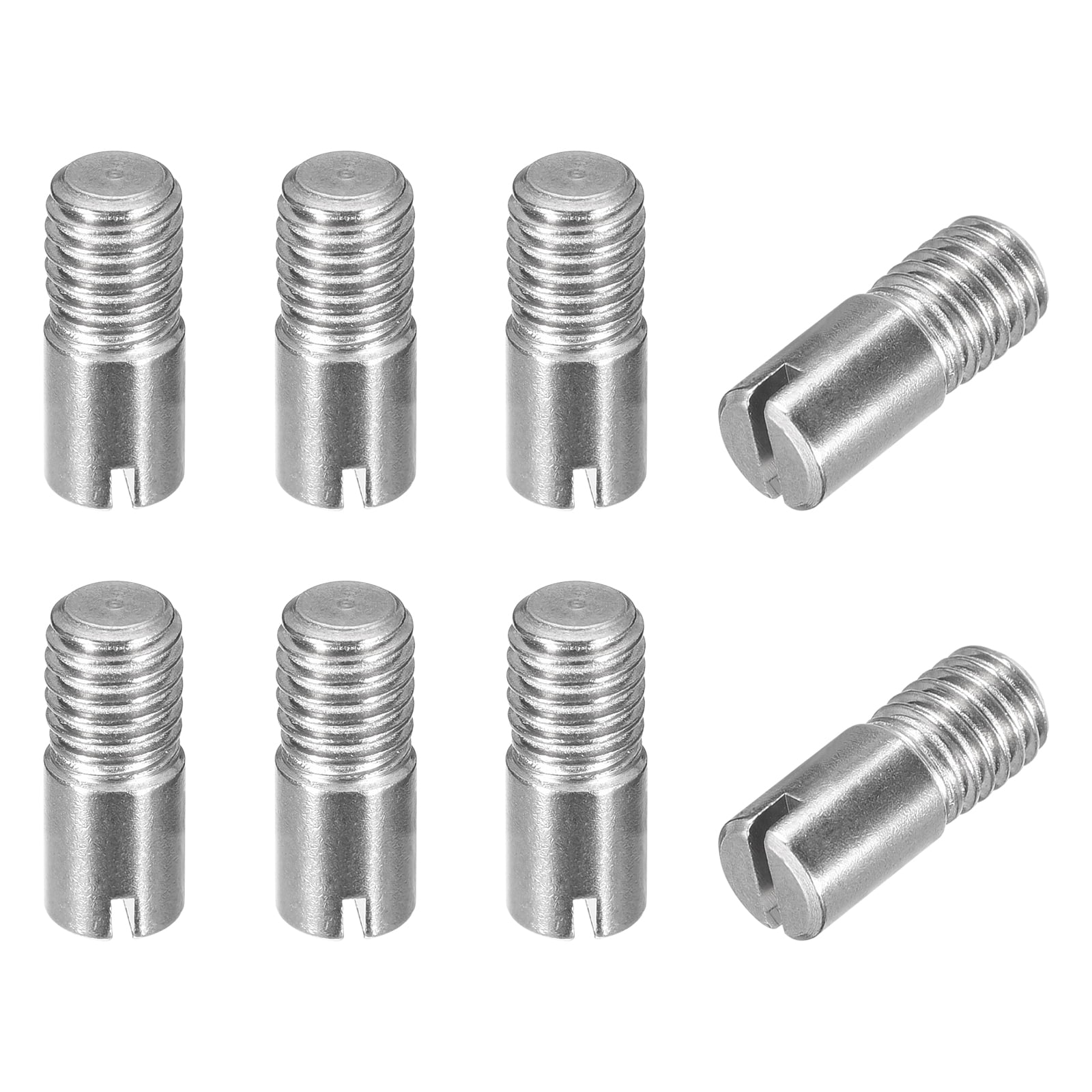 Uxcell 8Pack M8 x 20mm Slotted Cylindrical Pin 304 Stainless Steel ...
