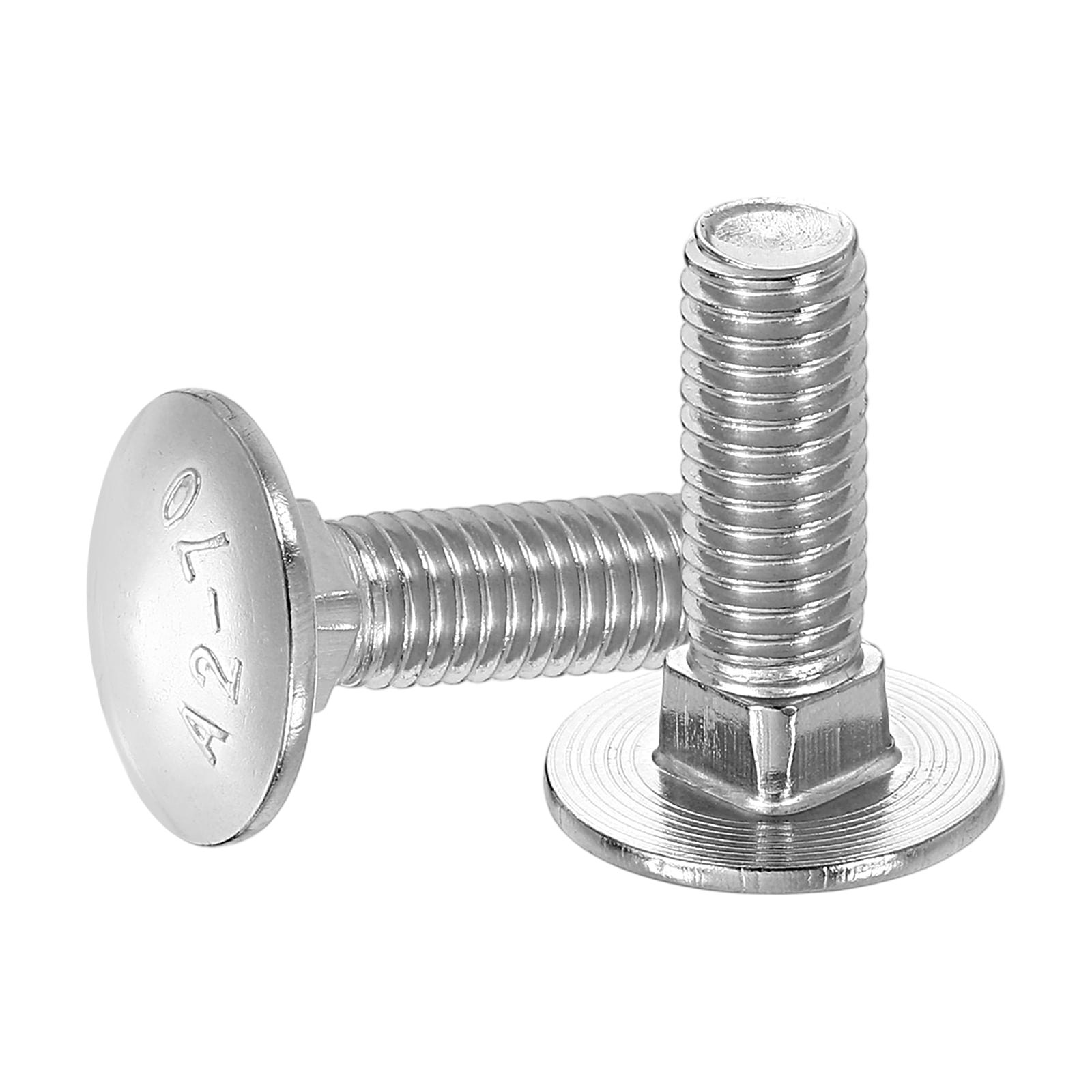Uxcell 8Pack M8 x 25mm Stainless Steel Carriage Bolts Round Head Square ...