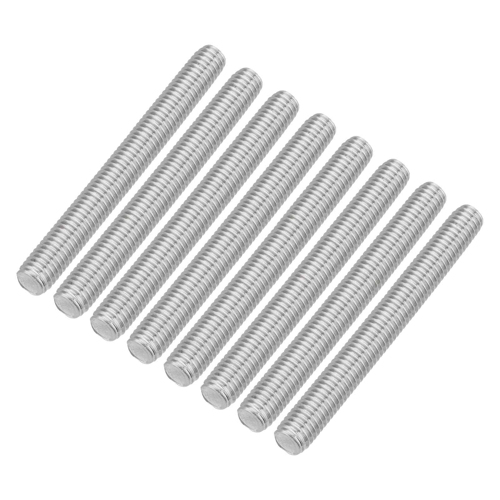 Uxcell 8Pack M8 x 70mm 1.25mm Pitch 304 Stainless Steel Fully Threaded ...