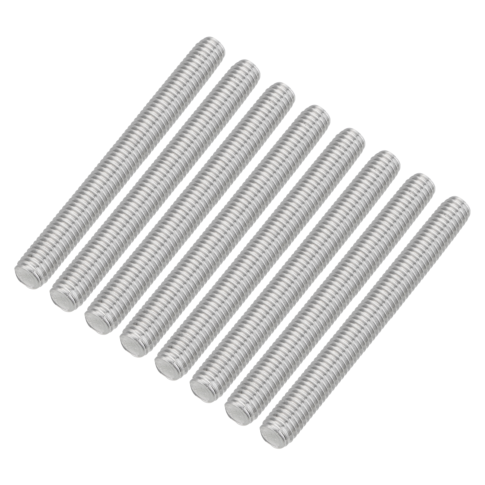 Uxcell 8Pack M8 x 75mm 1.25mm Pitch 304 Stainless Steel Fully Threaded ...