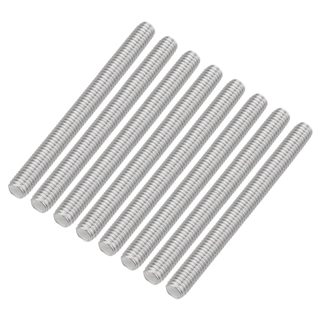 Uxcell 8Pack M8 x 85mm 1.25mm Pitch 304 Stainless Steel Fully Threaded ...