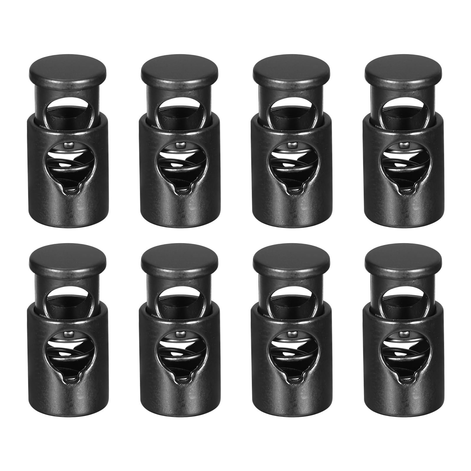 Uxcell 8Pack Metal Cord Locks, 5mm Single Hole Toggle Spring Stop Cord ...