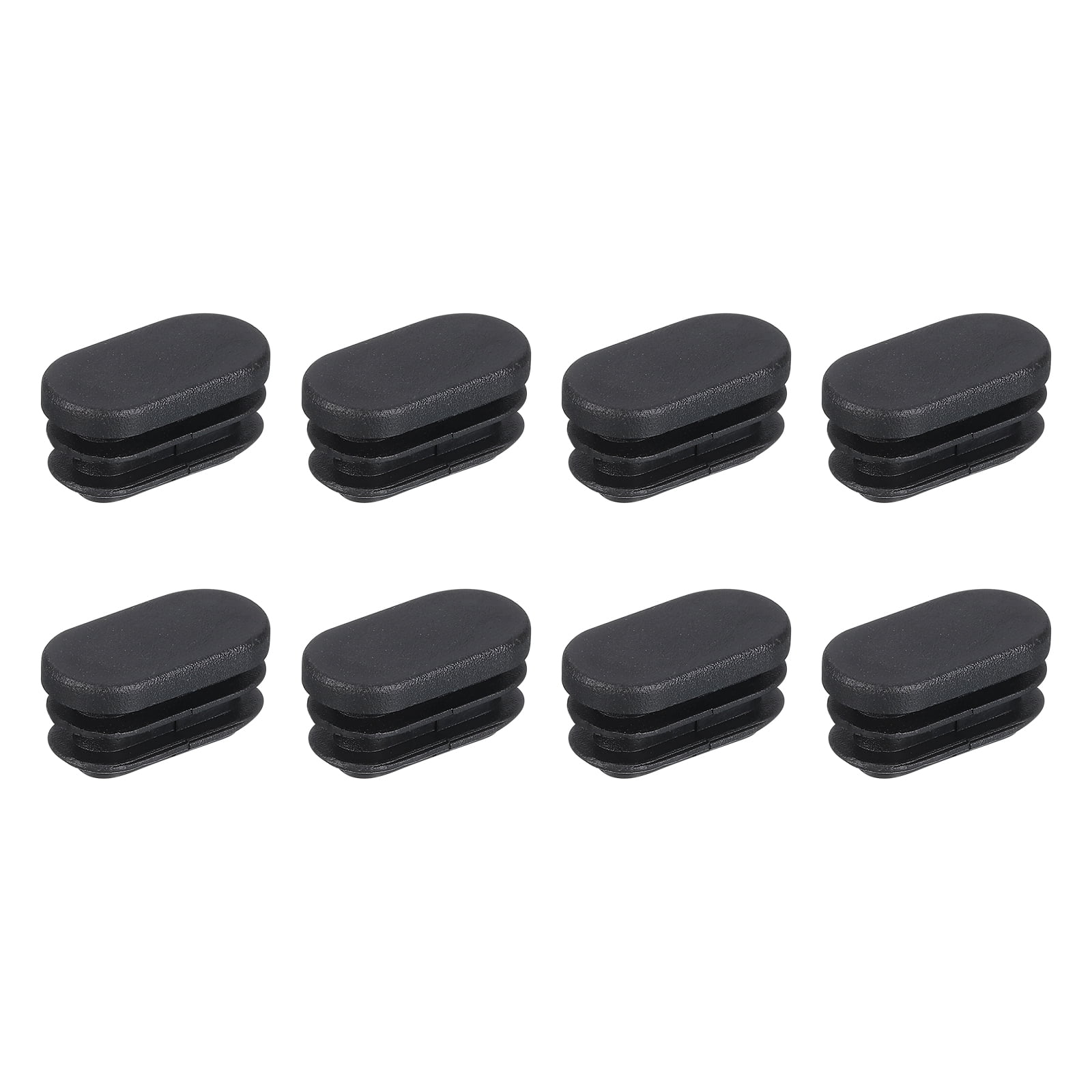Uxcell 8Pack Oval Plastic Hole Plug, 1.18" x 0.59" Rubber End Caps Pipe ...
