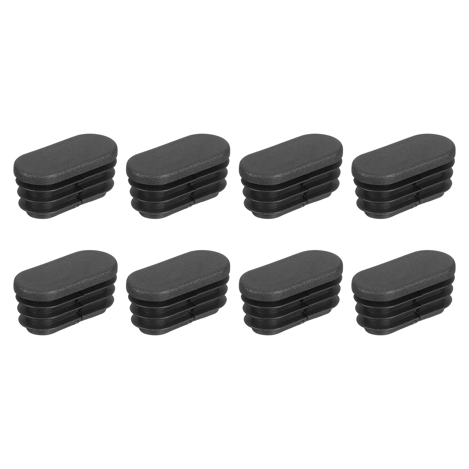 Uxcell 8Pack Oval Plastic Hole Plug, 1.34" x 0.63" Rubber End Caps Pipe ...