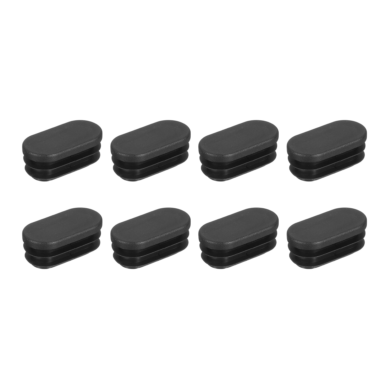 Uxcell 8Pack Oval Plastic Hole Plug, 1.57" x 0.79" Rubber End Caps Pipe ...