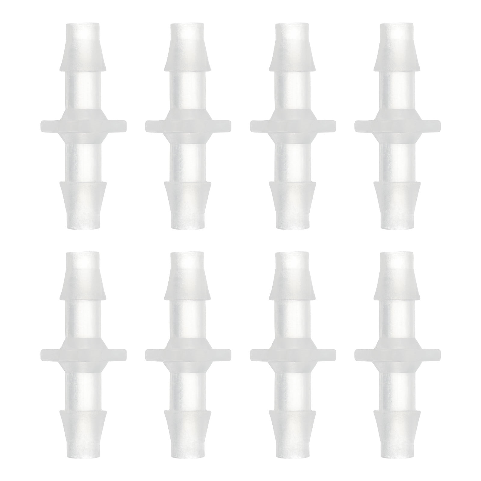 Uxcell 8Pack Plastic Hose Barb Fitting 1/4" x 1/4" Barb Pipe Connectors ...