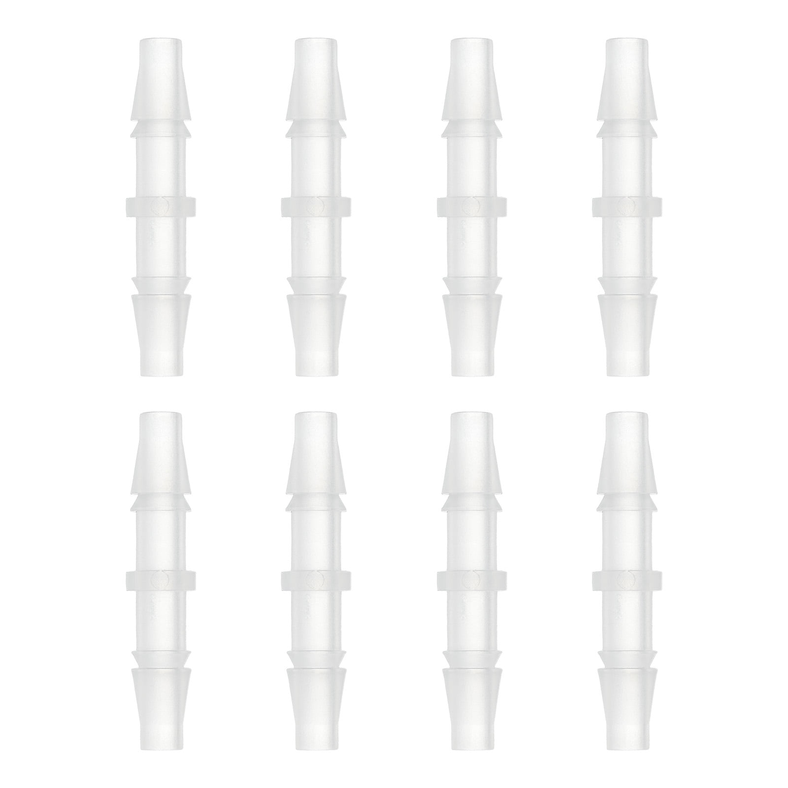 Uxcell 8Pack Plastic Hose Barb Fitting 3/16" x 3/16" Barb Pipe ...