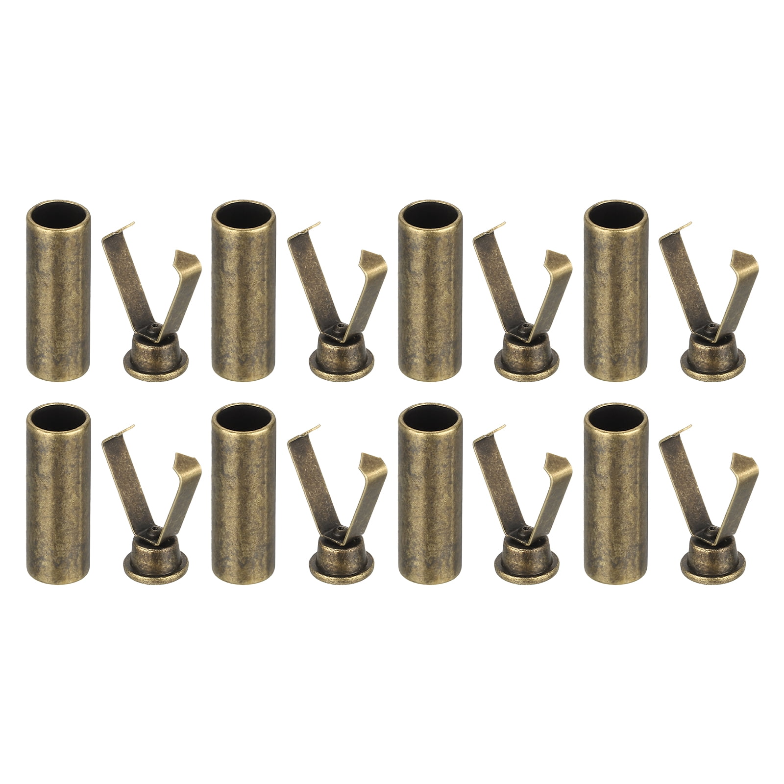 Uxcell 8Pack Shoelace Tips Alloy Shoelace Head, Bronze Cylindrical Shoe ...