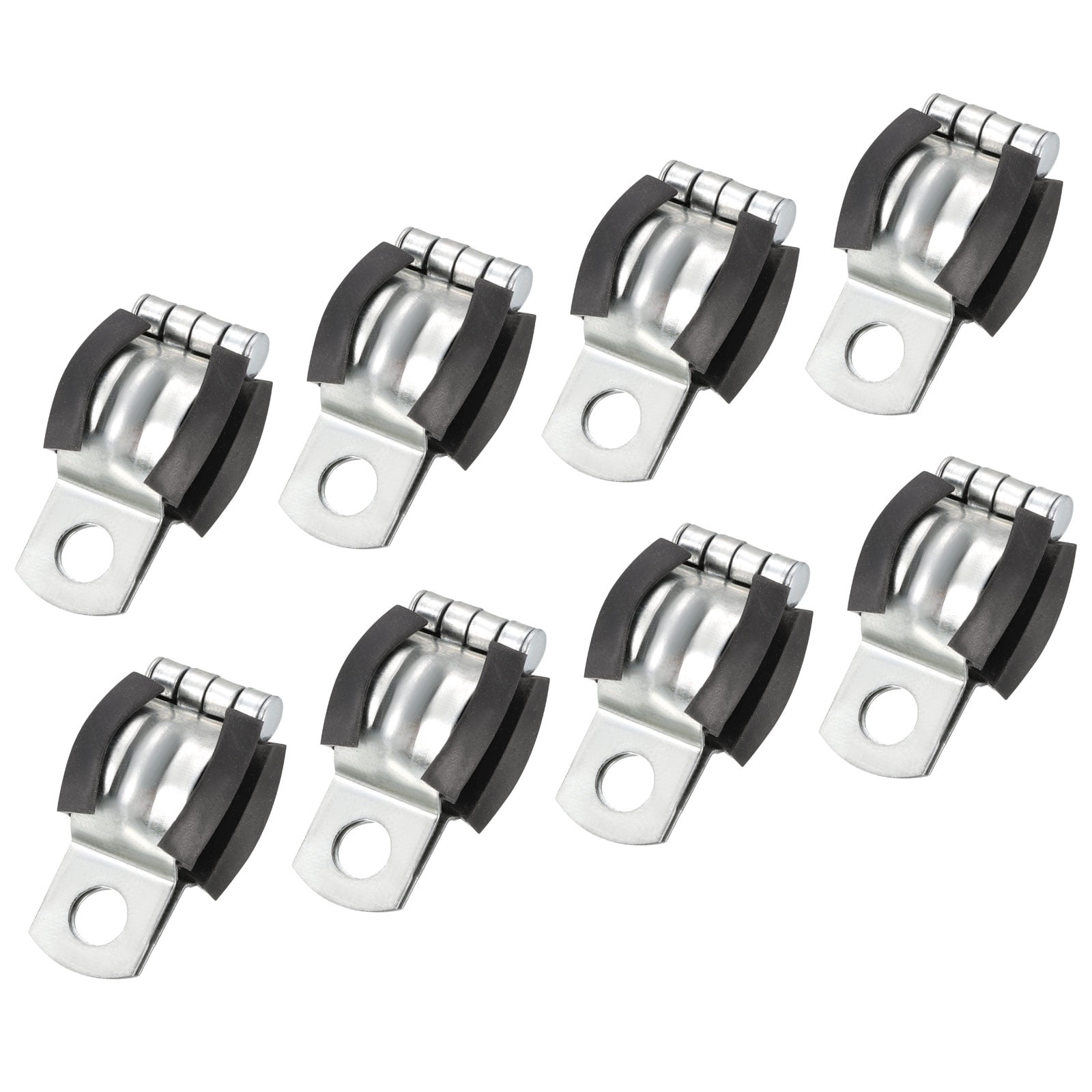 Uxcell 8Pack Split Ring Hanger Pipe Strap Rubber Cushion Pipe Support ...