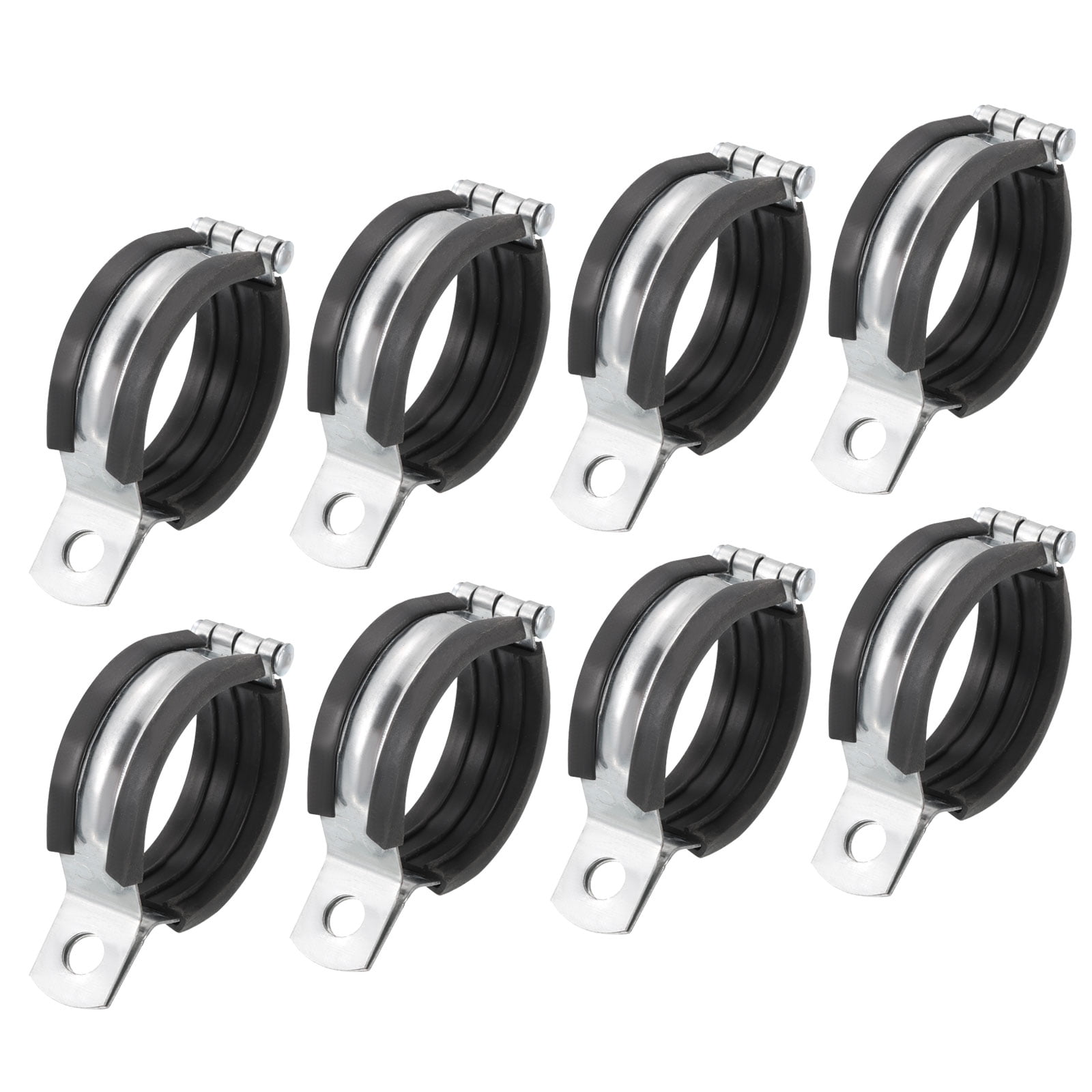 Uxcell 8Pack Split Ring Hanger Pipe Strap Rubber Cushion Pipe Support ...