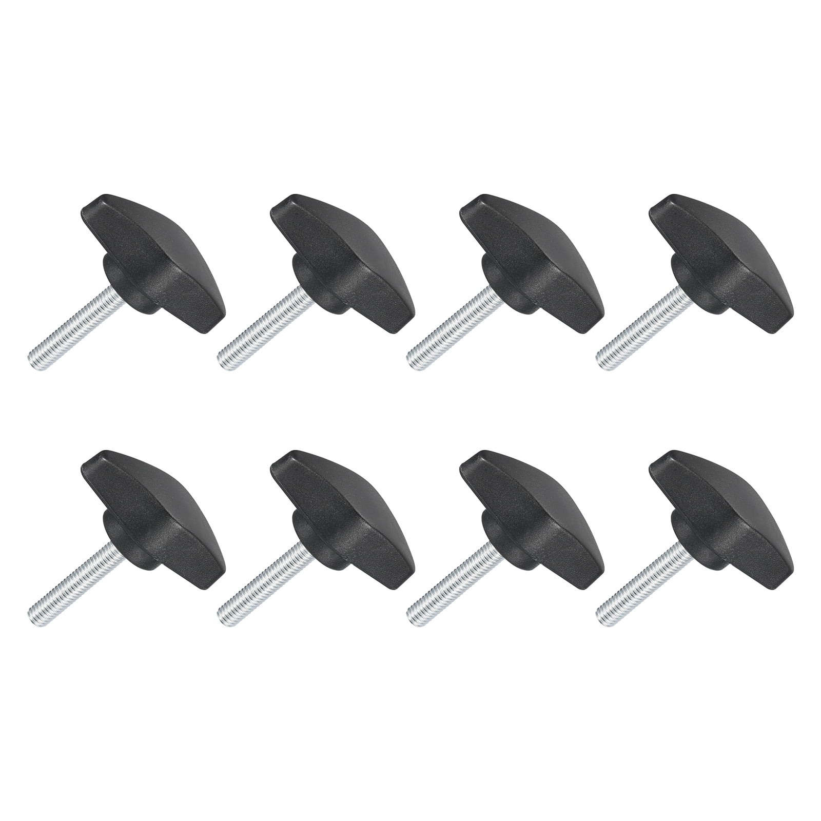 Uxcell 8Pack Tee Wing Knobs Thumb Screws, M5 x 25mm Clamping Screw Knob ...