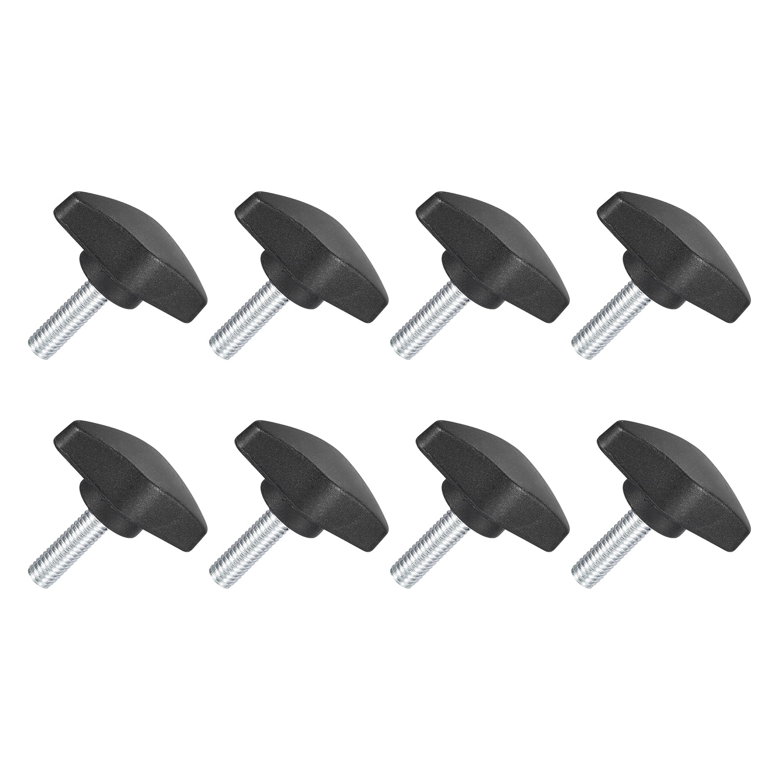 Uxcell 8Pack Tee Wing Knobs Thumb Screws, M6 x 20mm Clamping Screw Knob ...