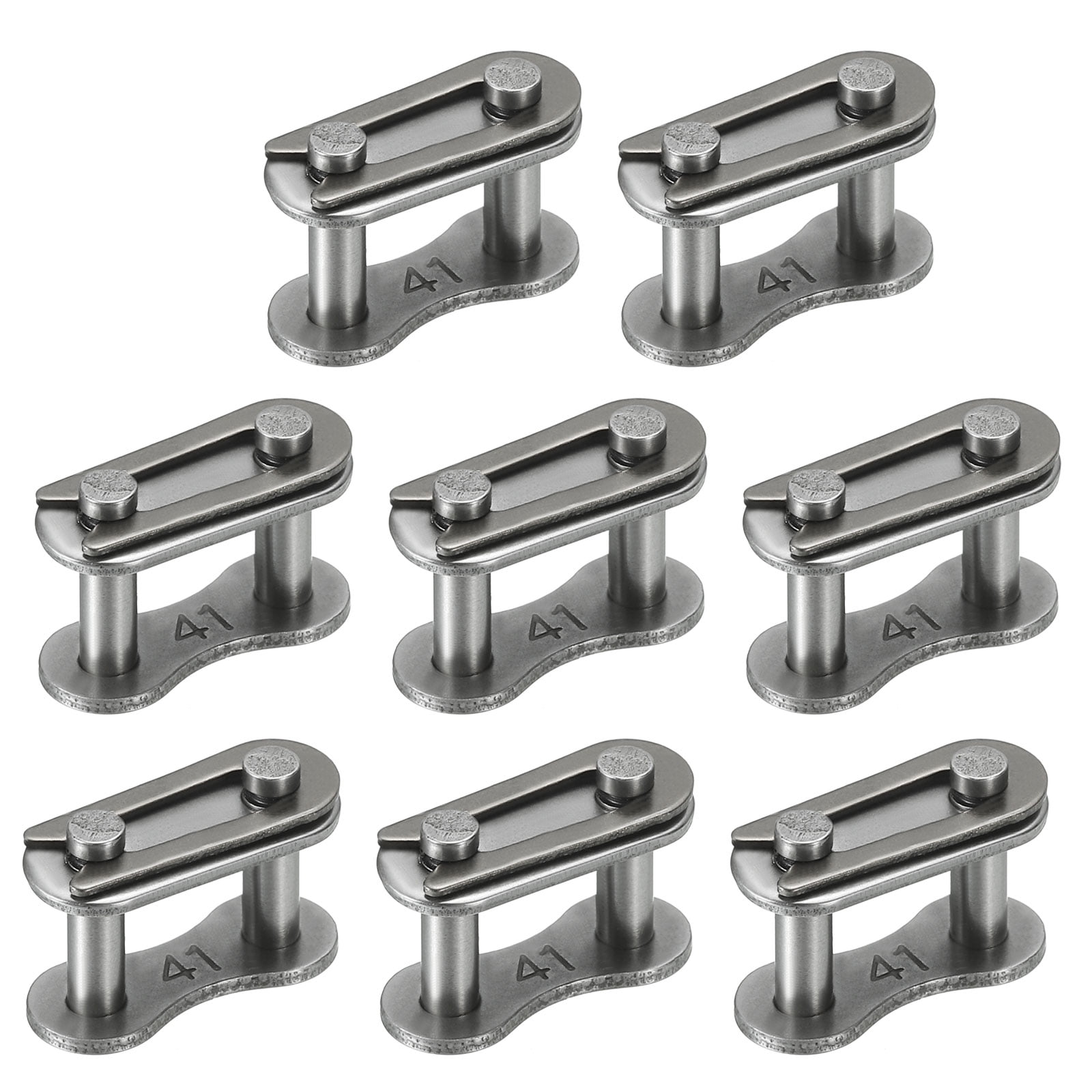 Uxcell 8Pcs 085-1/#41-1 Roller Chain Connecting Links Carbon Steel ...