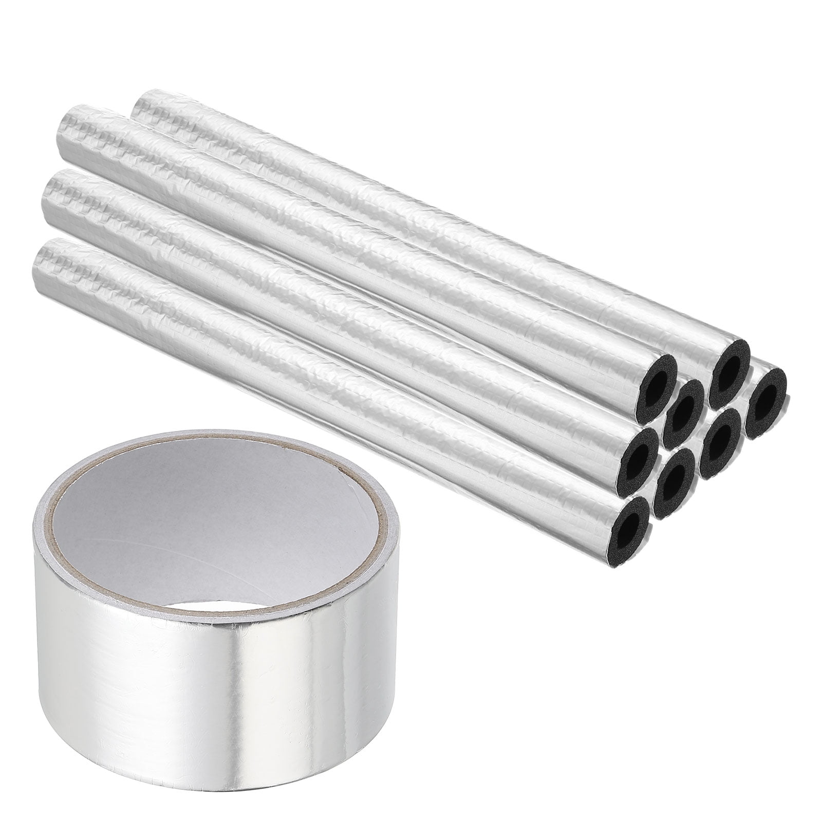 Uxcell 8Pcs 1.3Ft 5/8"(16mm) ID 1-5/16"(34mm) OD Pipe Insulation Foam ...