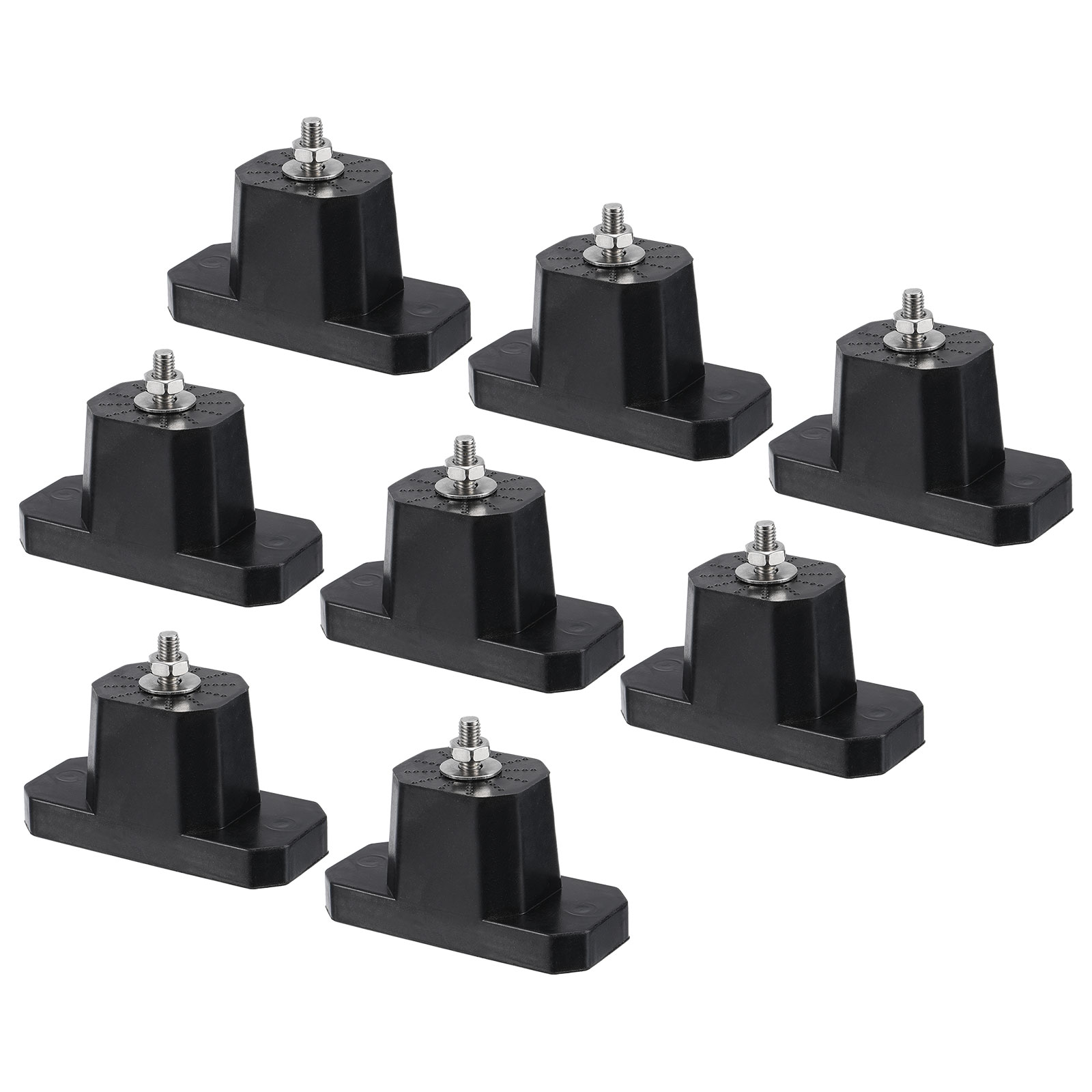 Uxcell 8Pcs 4.33x1.81x2.36in Anti-Vibration Mounting Rubber Pads ...