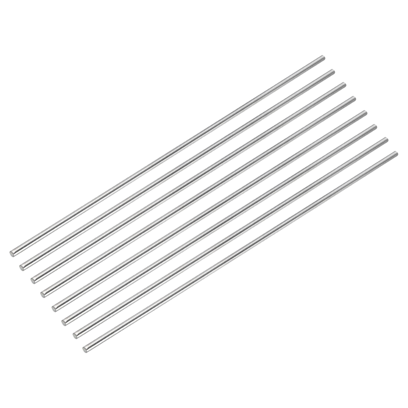 Uxcell 8Pcs 6mm x 400mm 304 Stainless Steel Rods, Round Metal Solid Rod ...