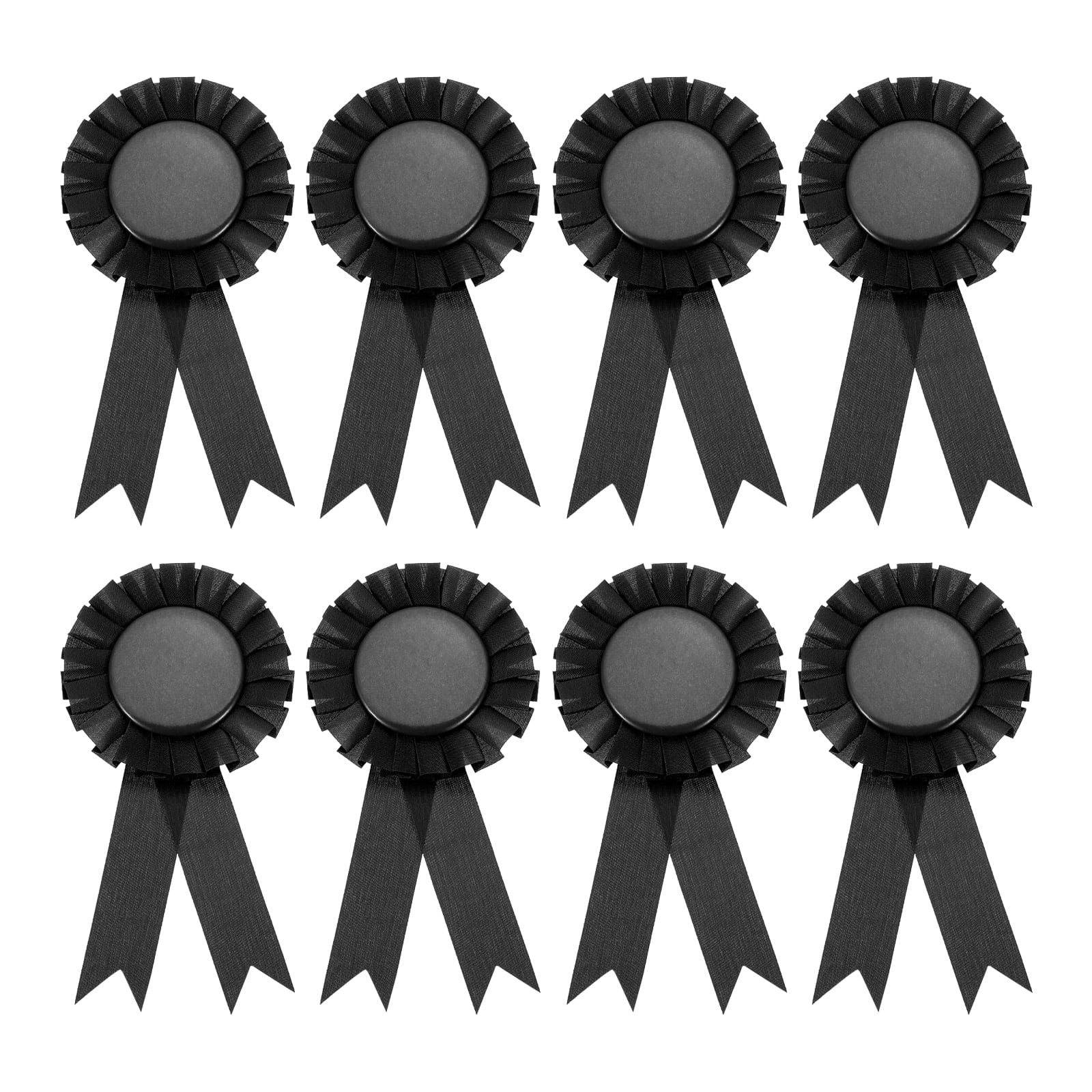 Uxcell 8Pcs Blank Award Ribbon, 6" x 3" Honorable Participation Badge ...