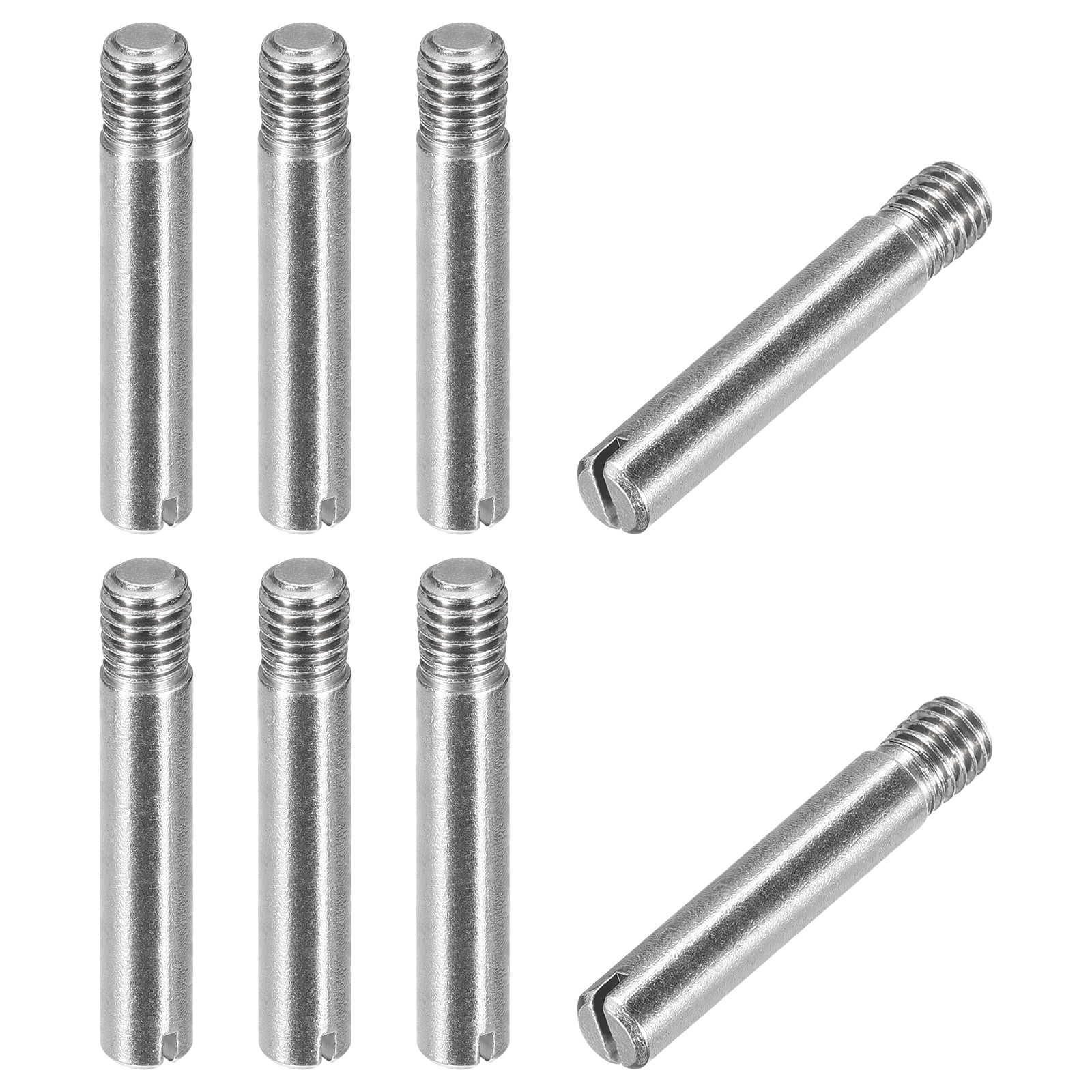 Uxcell 8Pcs M6 x 40mm Slotted Cylindrical Pin 304 Stainless Steel Dowel ...