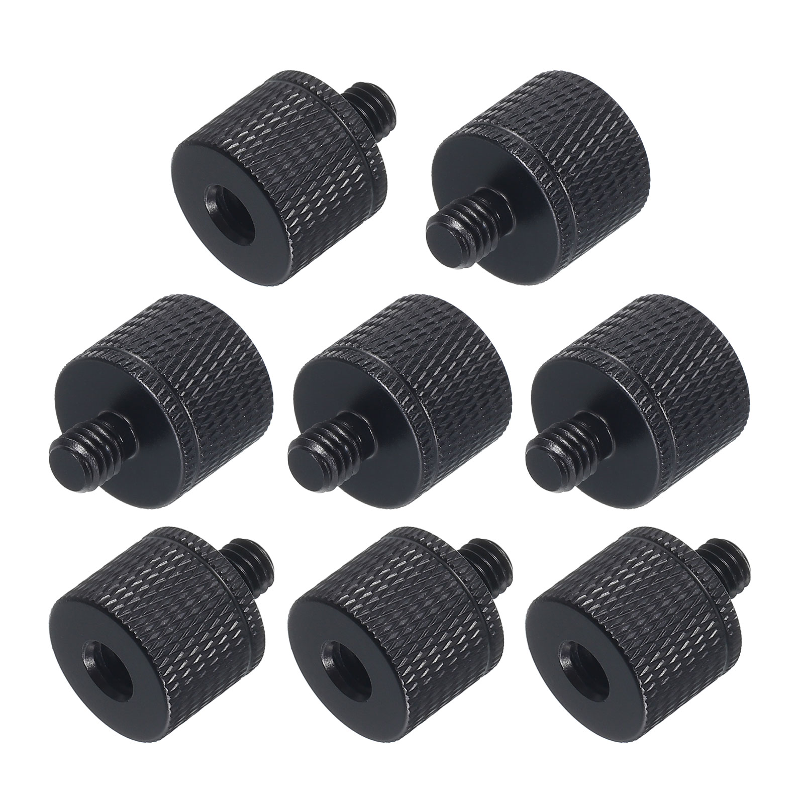 Uxcell 8Pcs Mic Stand Adapter 1/4 Female to M6 Male Camera Screw Thread Adapter for Microphone ...
