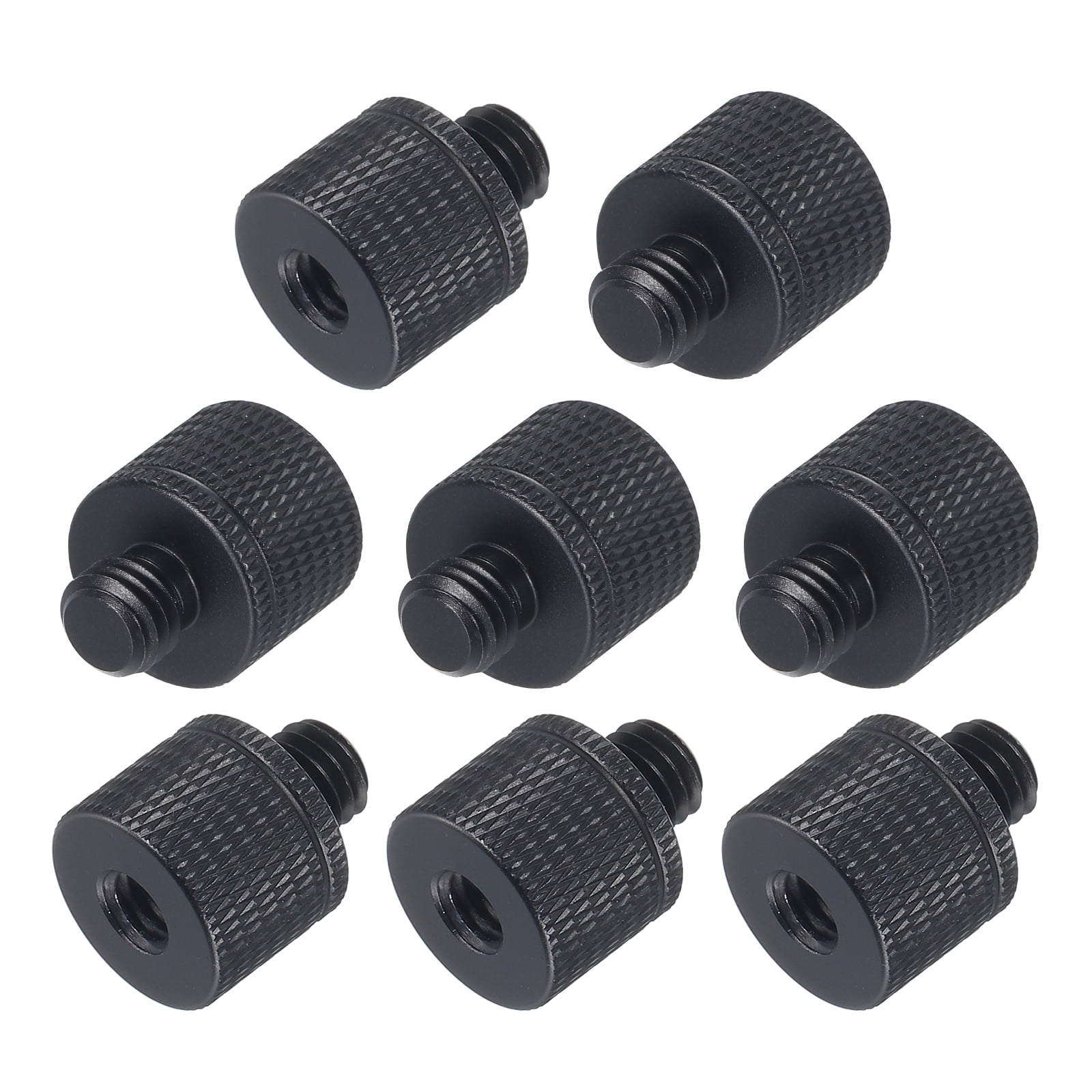 Uxcell 8Pcs Mic Stand Adapter 1/4 Female to M8 Male Camera Screw Thread ...