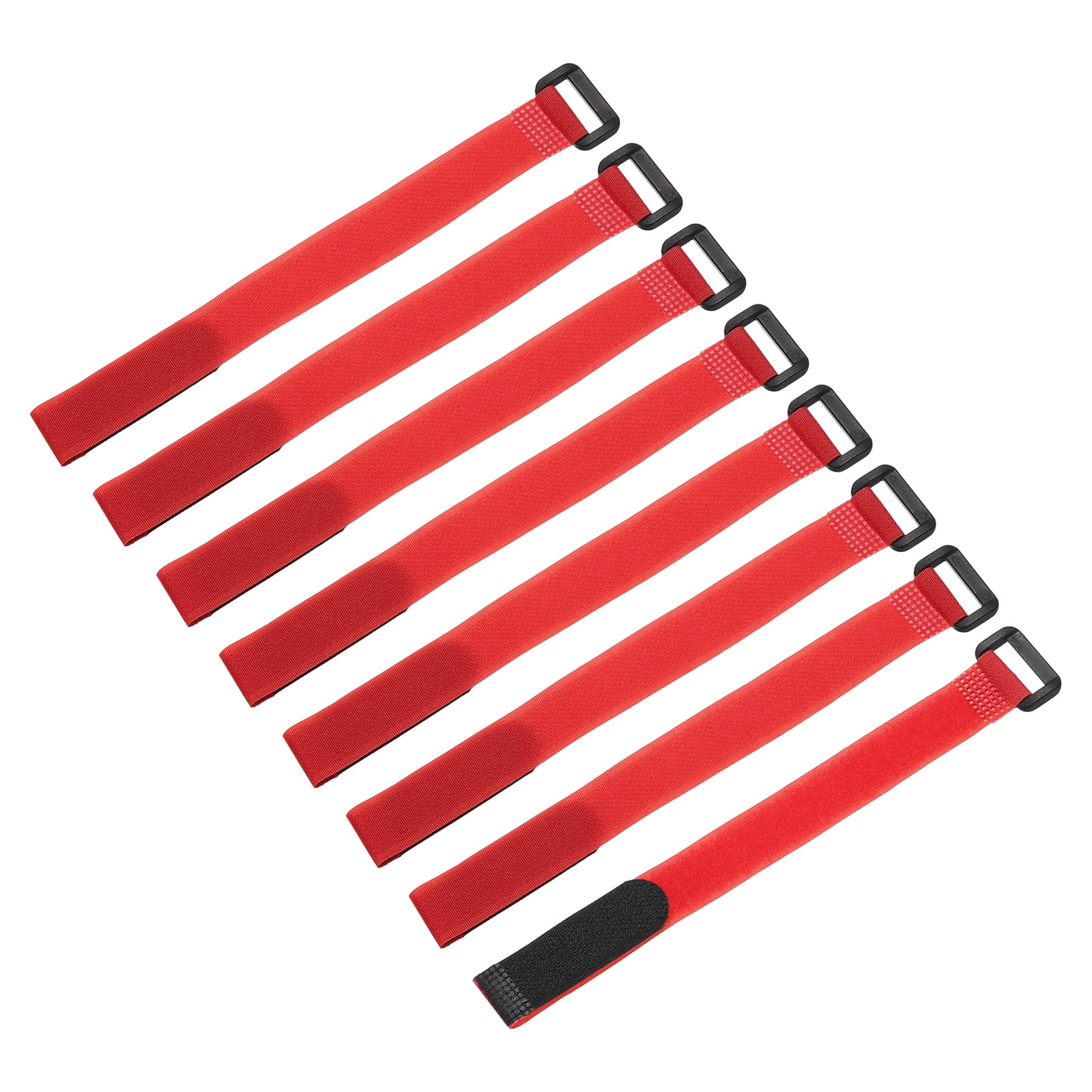 Uxcell 8Pcs Reusable Battery Tie Down Straps,0.8x10" Red Nylon Multipurpose Strap - Walmart.com