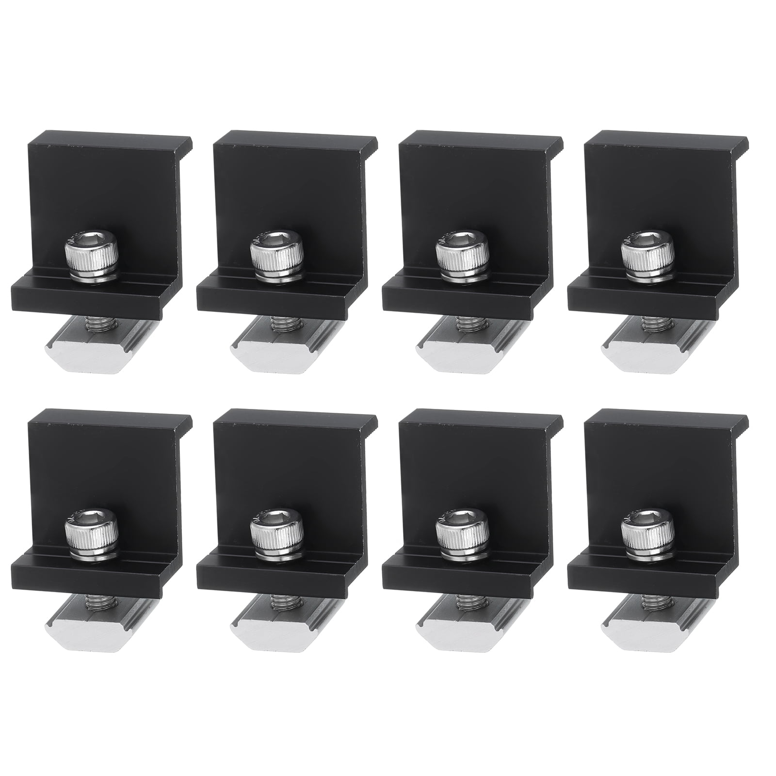Uxcell 8Pcs Solar End Clamp, 35mm Aluminum Adjustable Solar Panel ...